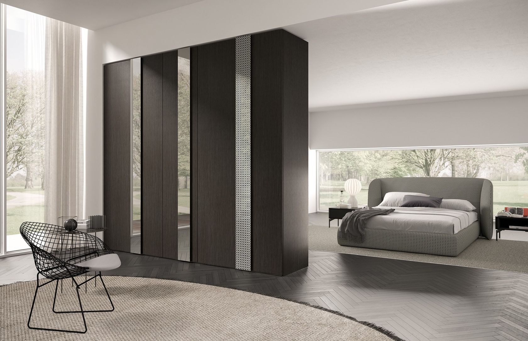 Melamine-faced chipboard wardrobe By TUMIDEI