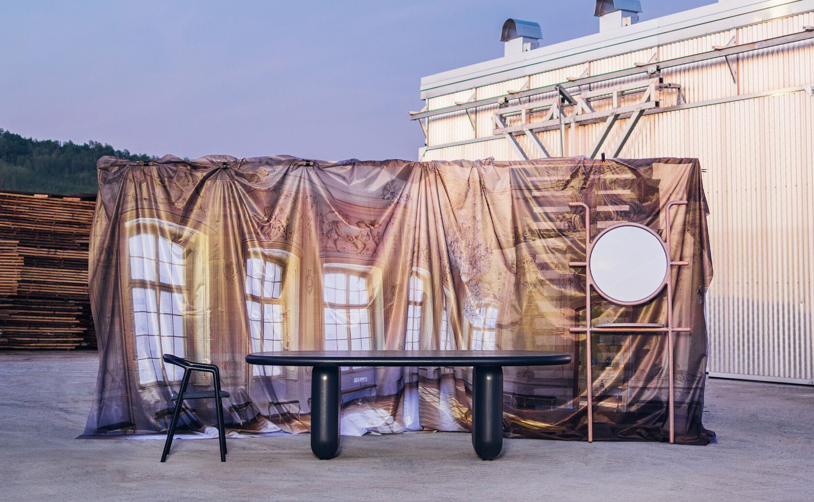 CAIRN Oval wooden dining table By Woak | design Matteo Zorzenoni