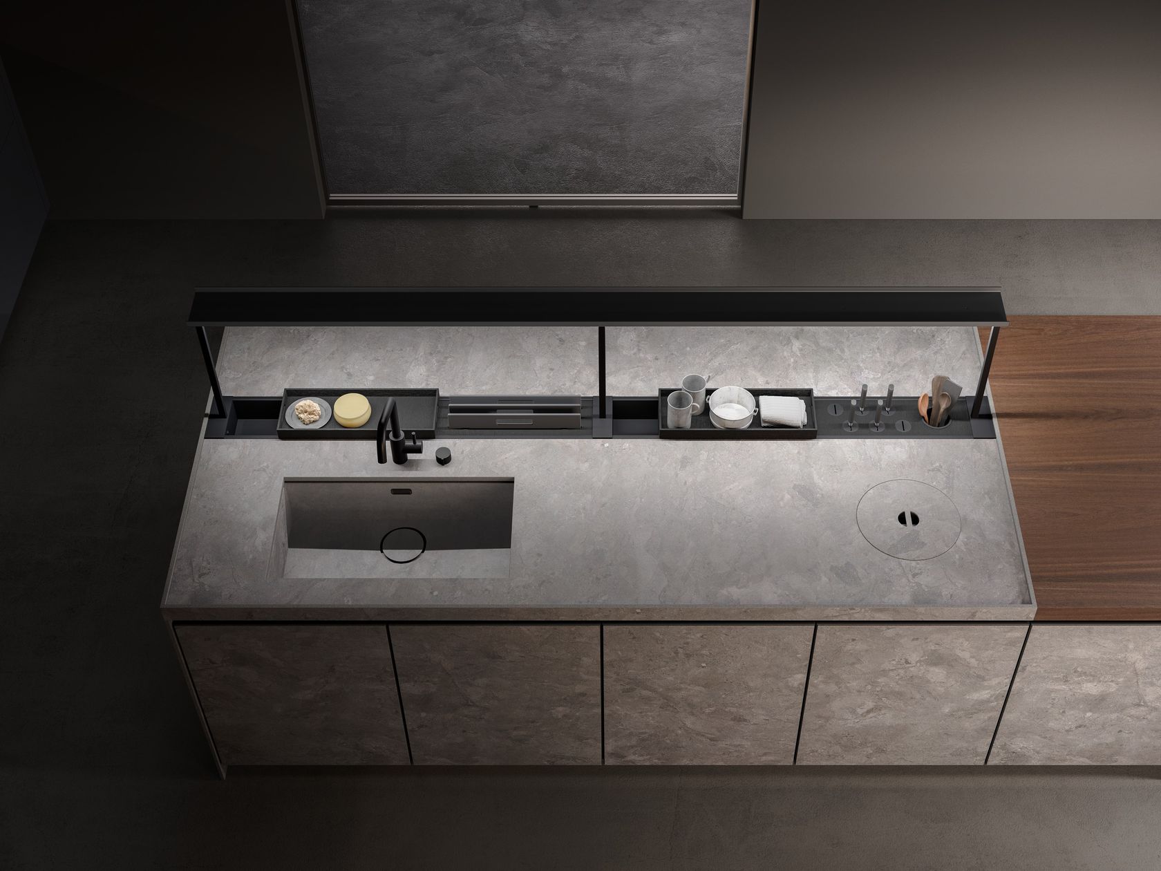 Modular kitchen system XILA By Boffi design Luigi Massoni