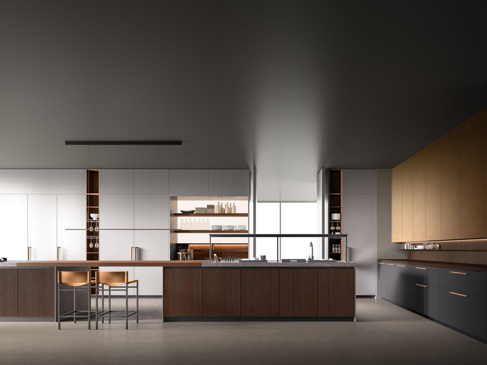 Modular kitchen system XILA By Boffi design Luigi Massoni