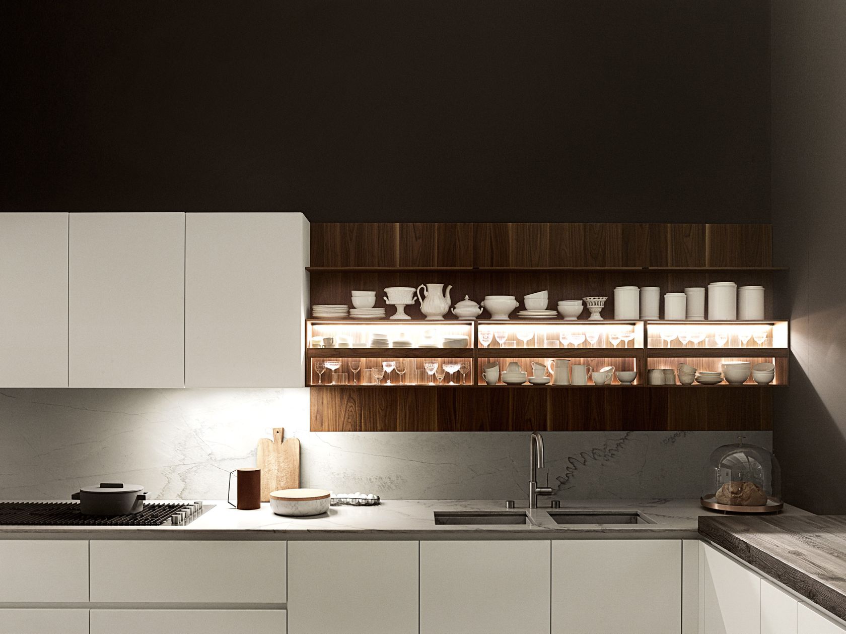 Modular kitchen system XILA By Boffi design Luigi Massoni