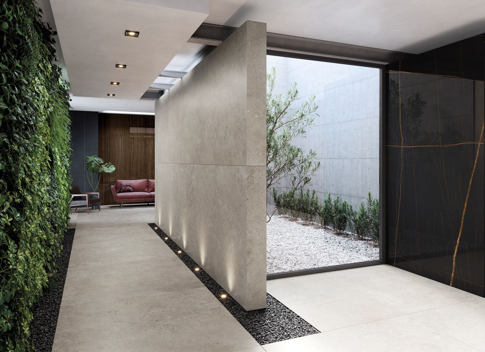 Porcelain stoneware wall/floor tiles with stone effect XTONE - BERNA ...