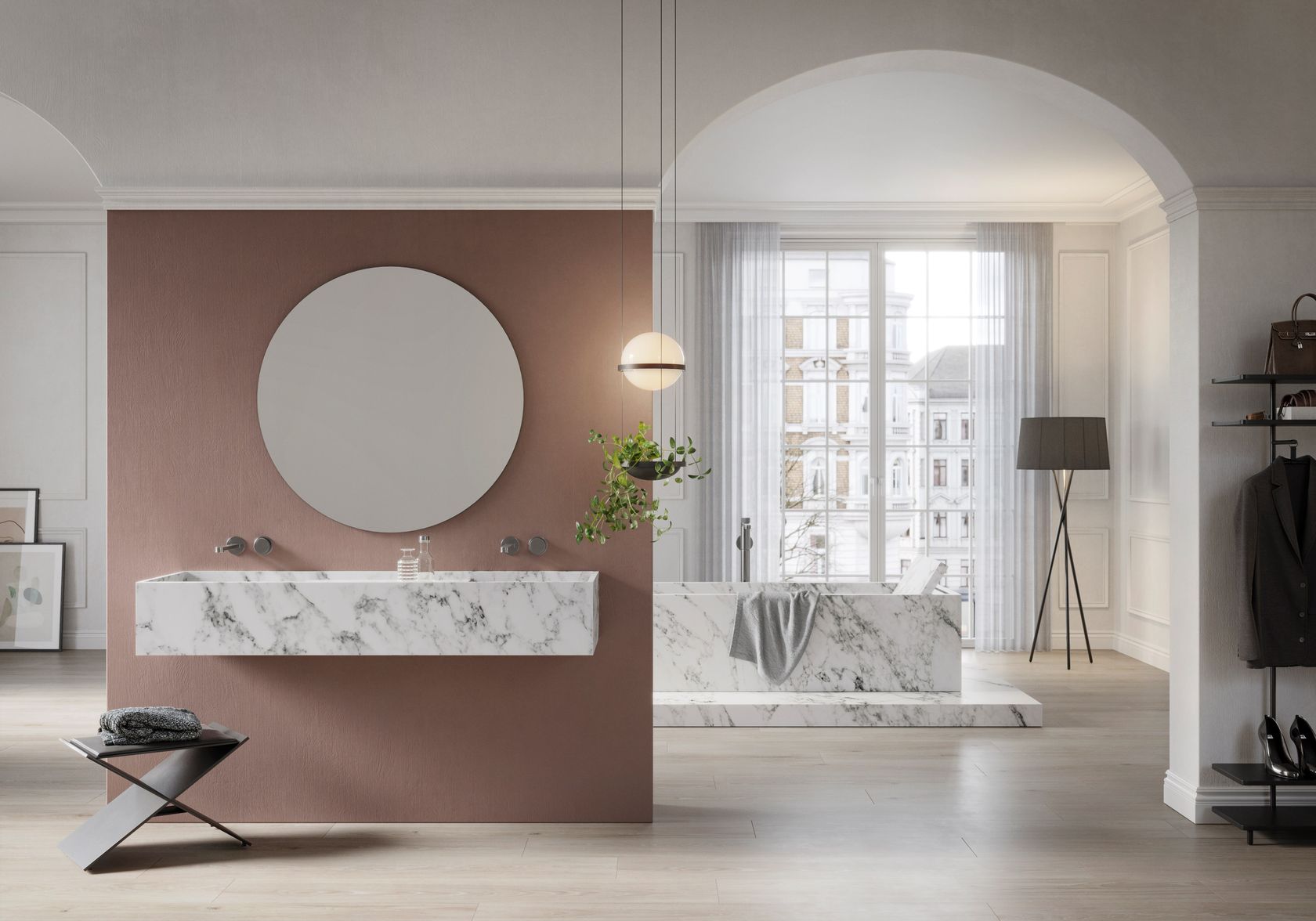 Revestimiento de pared/suelo de gres porcelánico imitación mármol XTONE ...