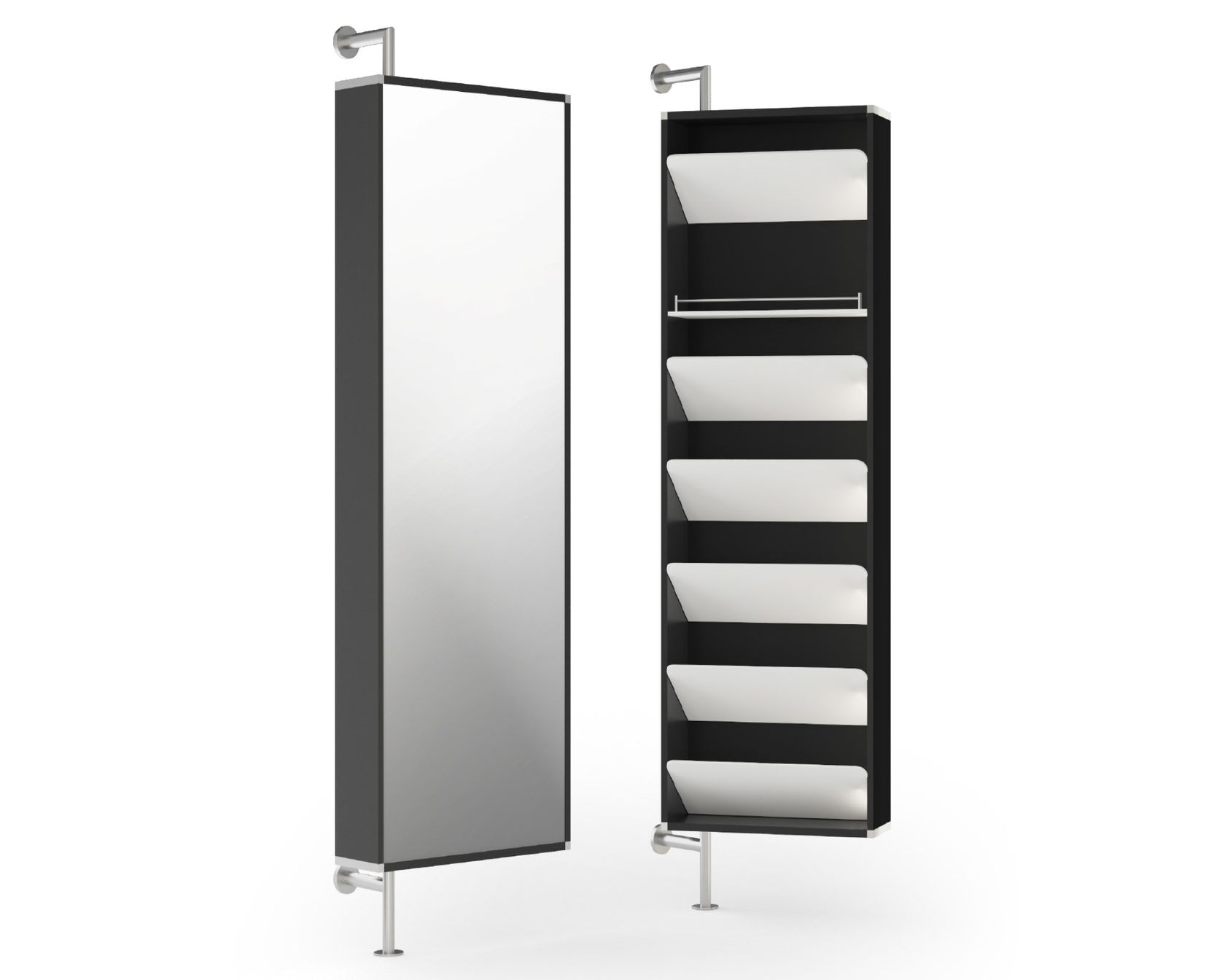 YALOU Wall mounted shoe cabinet By Rosconi | design Markus Börgens & D ...