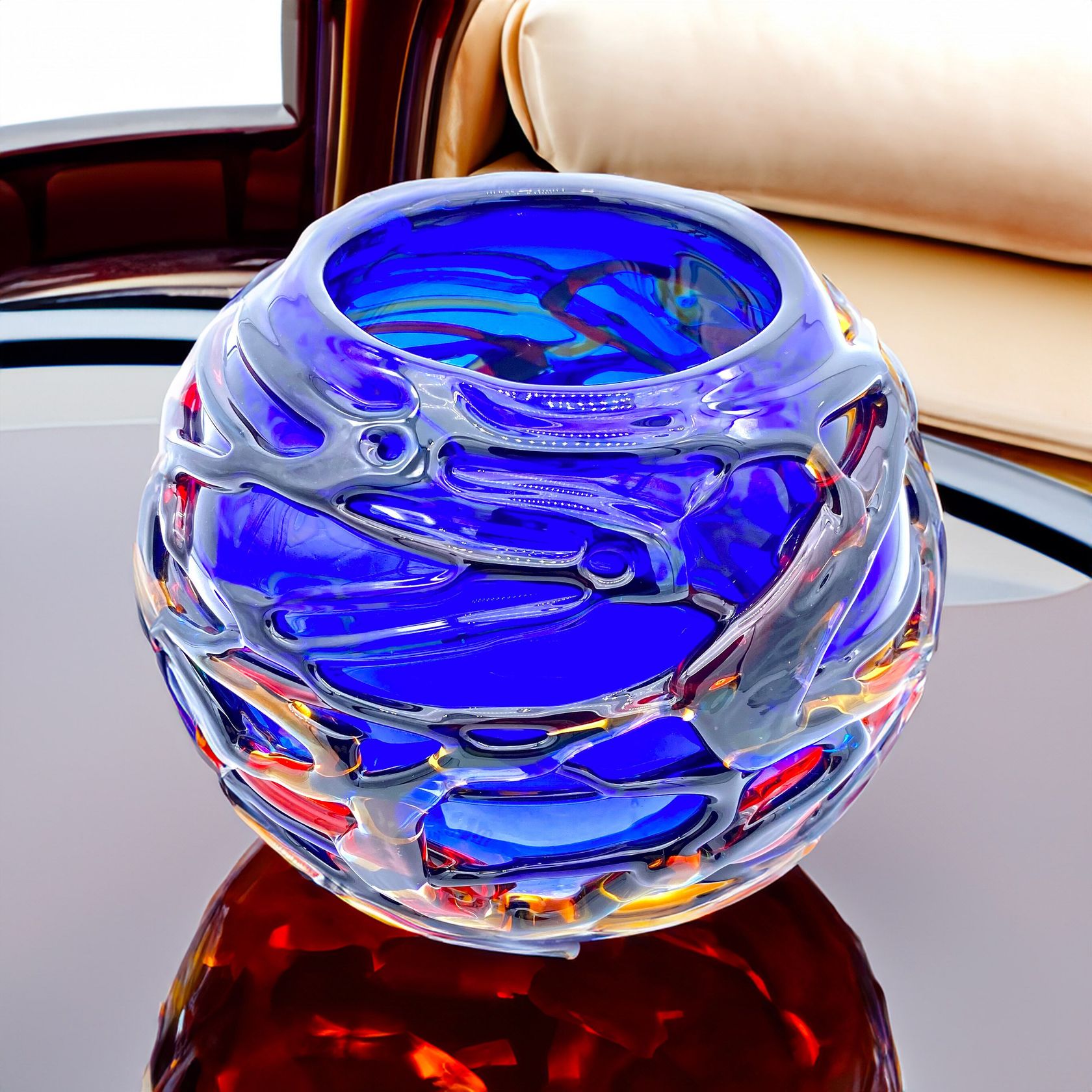 CHROMA BLUE Vase By YourMurano