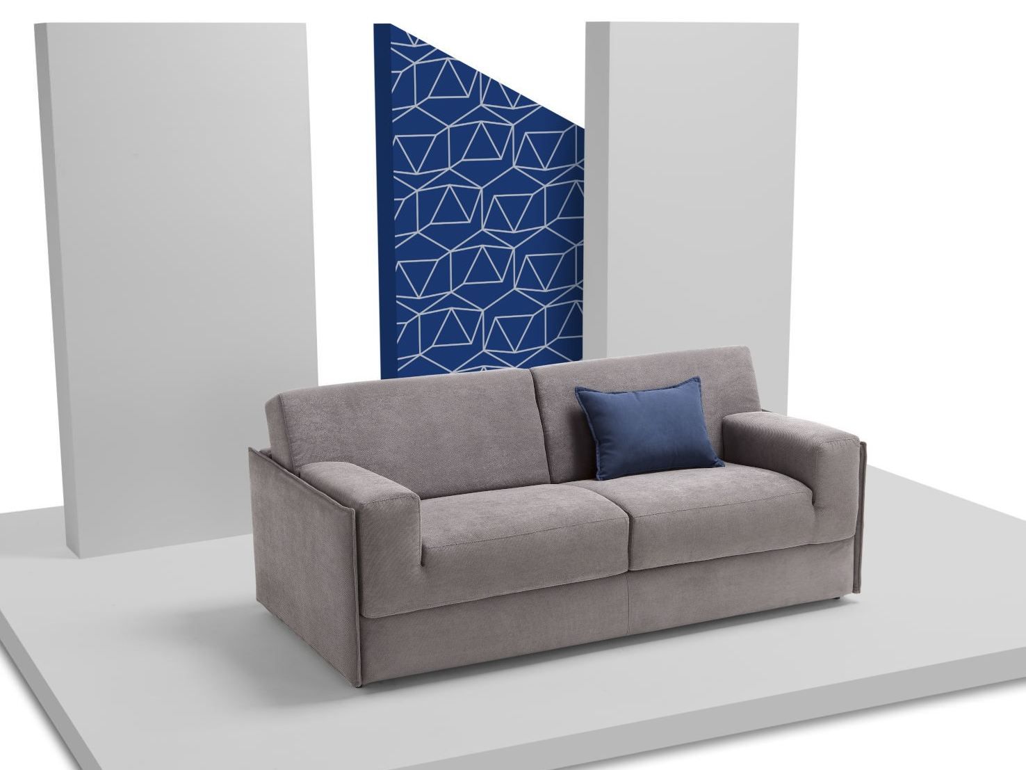 Fabric sofa bed with removable cover ZELIG By Dienne Salotti