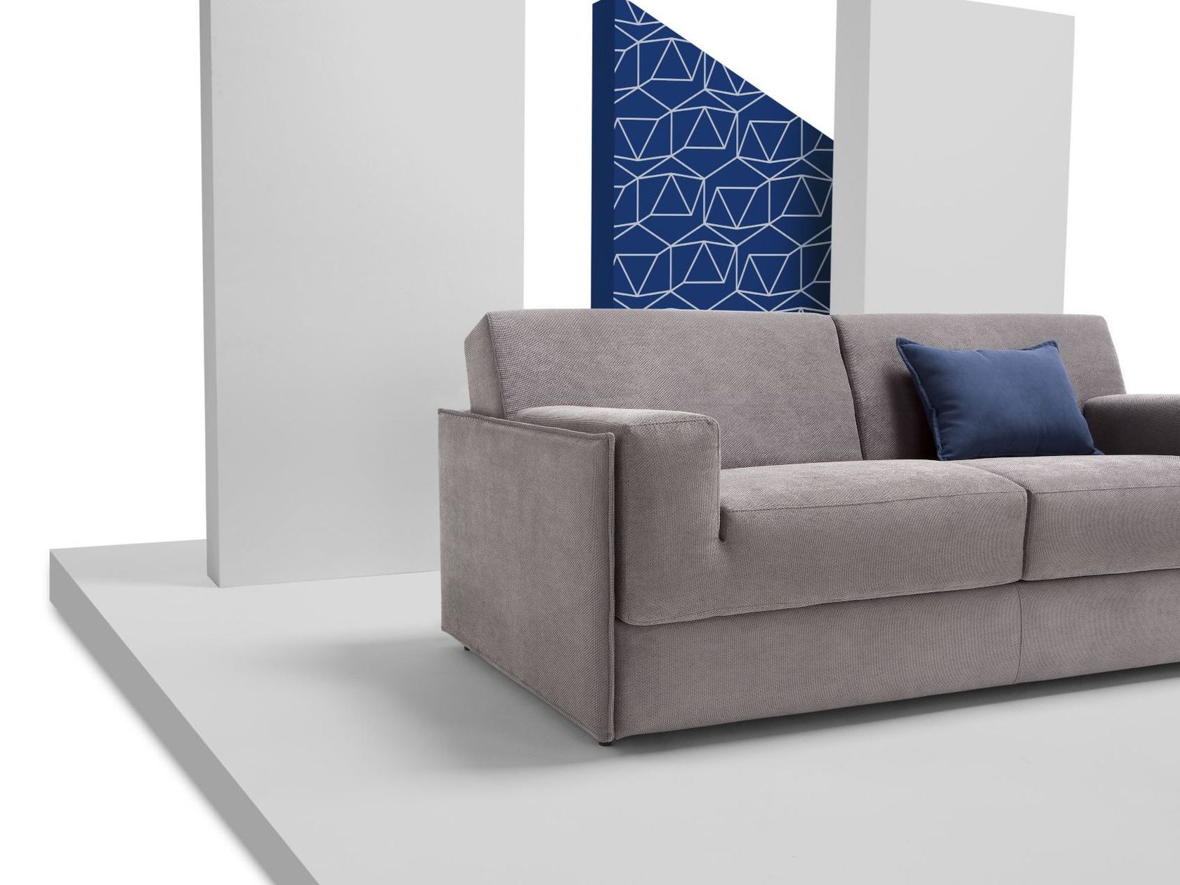 Fabric sofa bed with removable cover ZELIG By Dienne Salotti