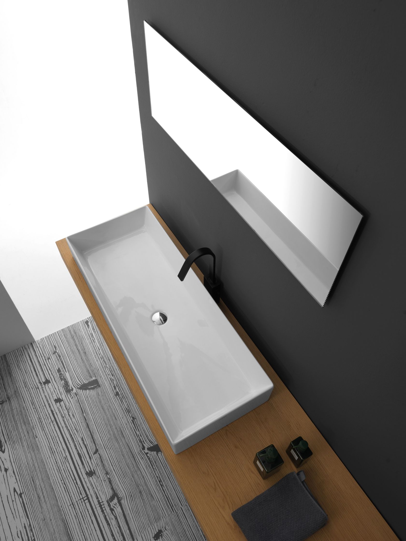 Lavabo da appoggio rettangolare ZENITH By GSG Ceramic Design