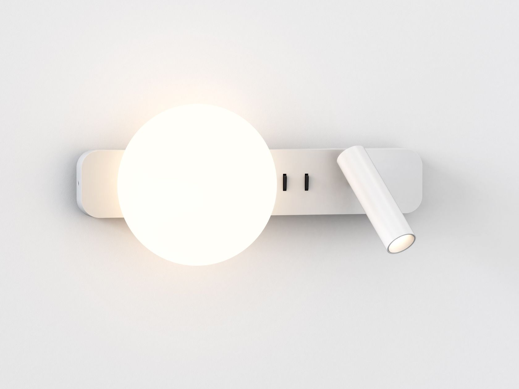 ZEPPO READER LED aluminium reading lamp with fixed arm By Astro ...