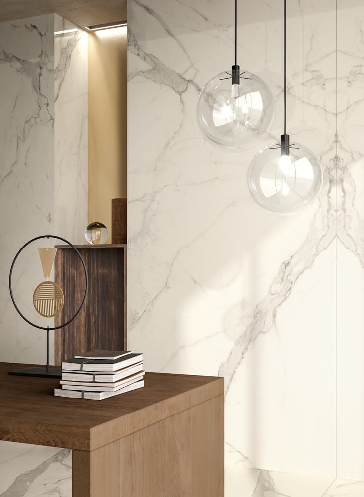 Laminated stoneware wall/floor tiles with marble effect ZERO.3 ETERNITY ...