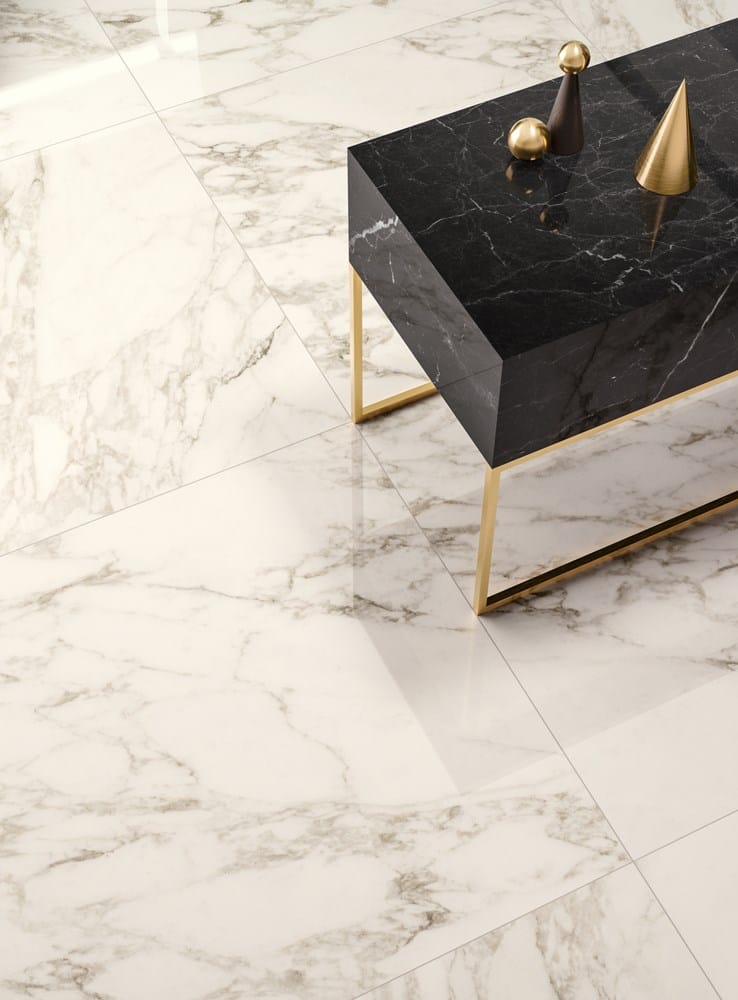 Laminated stoneware wall/floor tiles with marble effect ZERO.3 ETERNITY By Panaria Ceramica