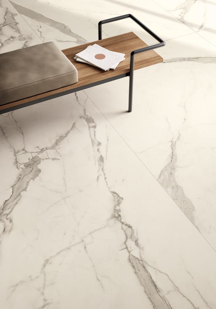 Laminated stoneware wall/floor tiles with marble effect ZERO.3 ETERNITY By Panaria Ceramica