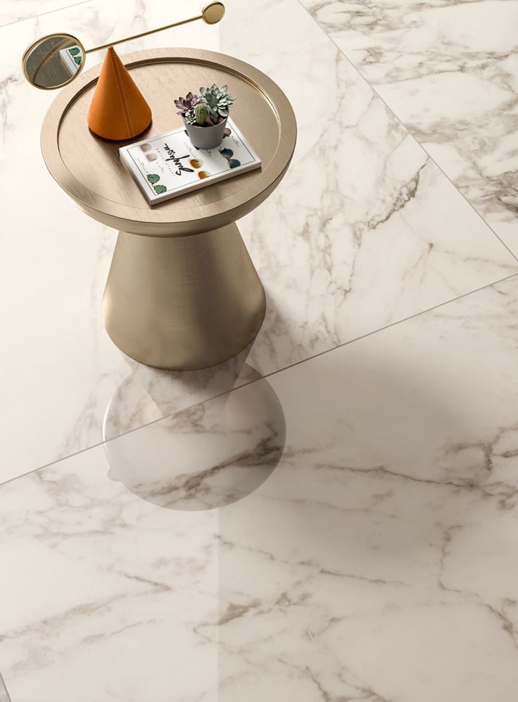 Laminated stoneware wall/floor tiles with marble effect ZERO.3 ETERNITY By Panaria Ceramica