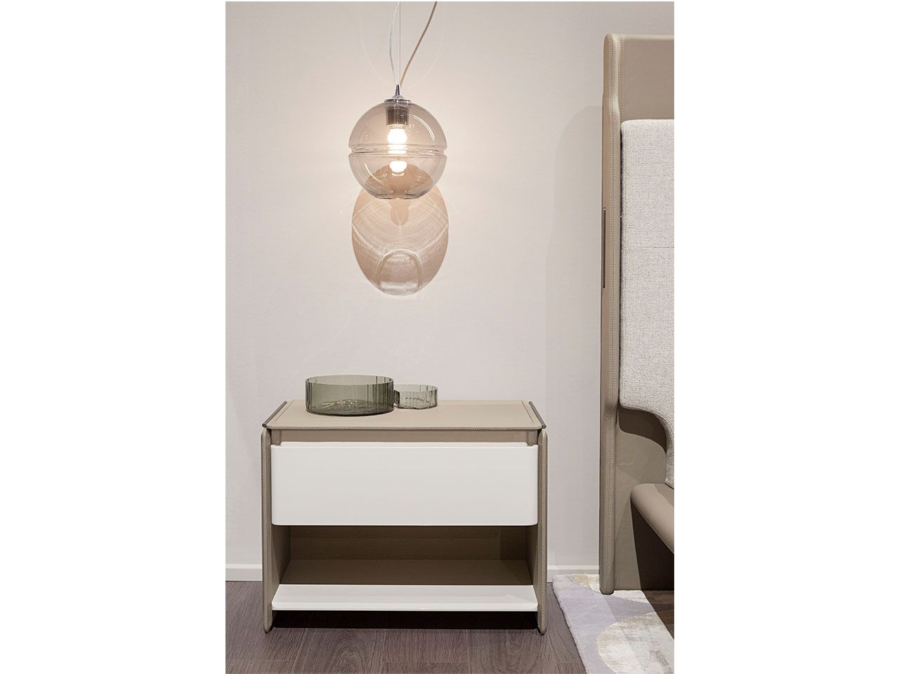 ZERO | Bedside table Zero Collection By Turri design Andrea Bonini