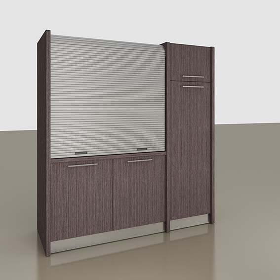 ZEUS K109 Hideaway wooden mini kitchen By Mobilspazio