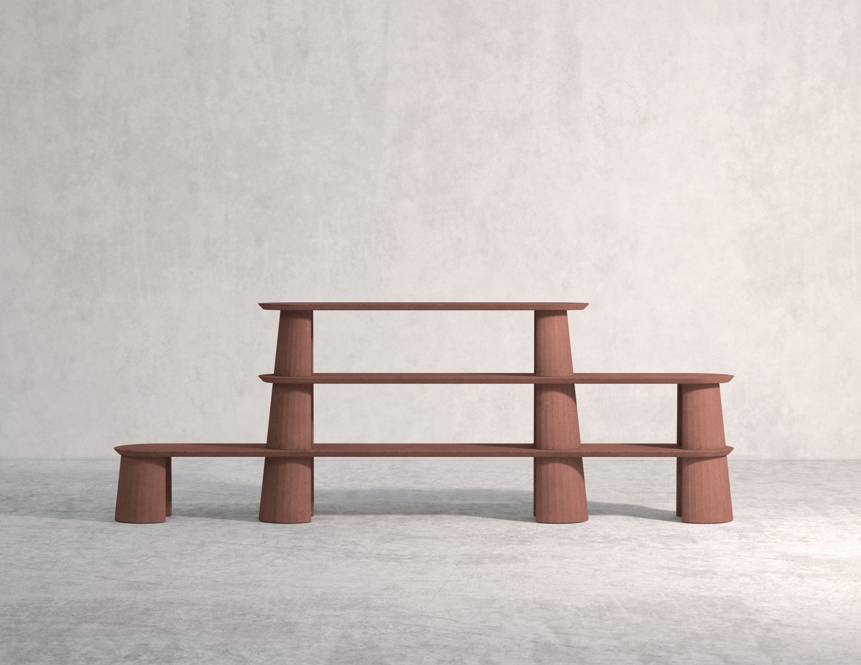FUSTO BOOKSHELF I Domestic Concrete Landscape Collection By Forma ...