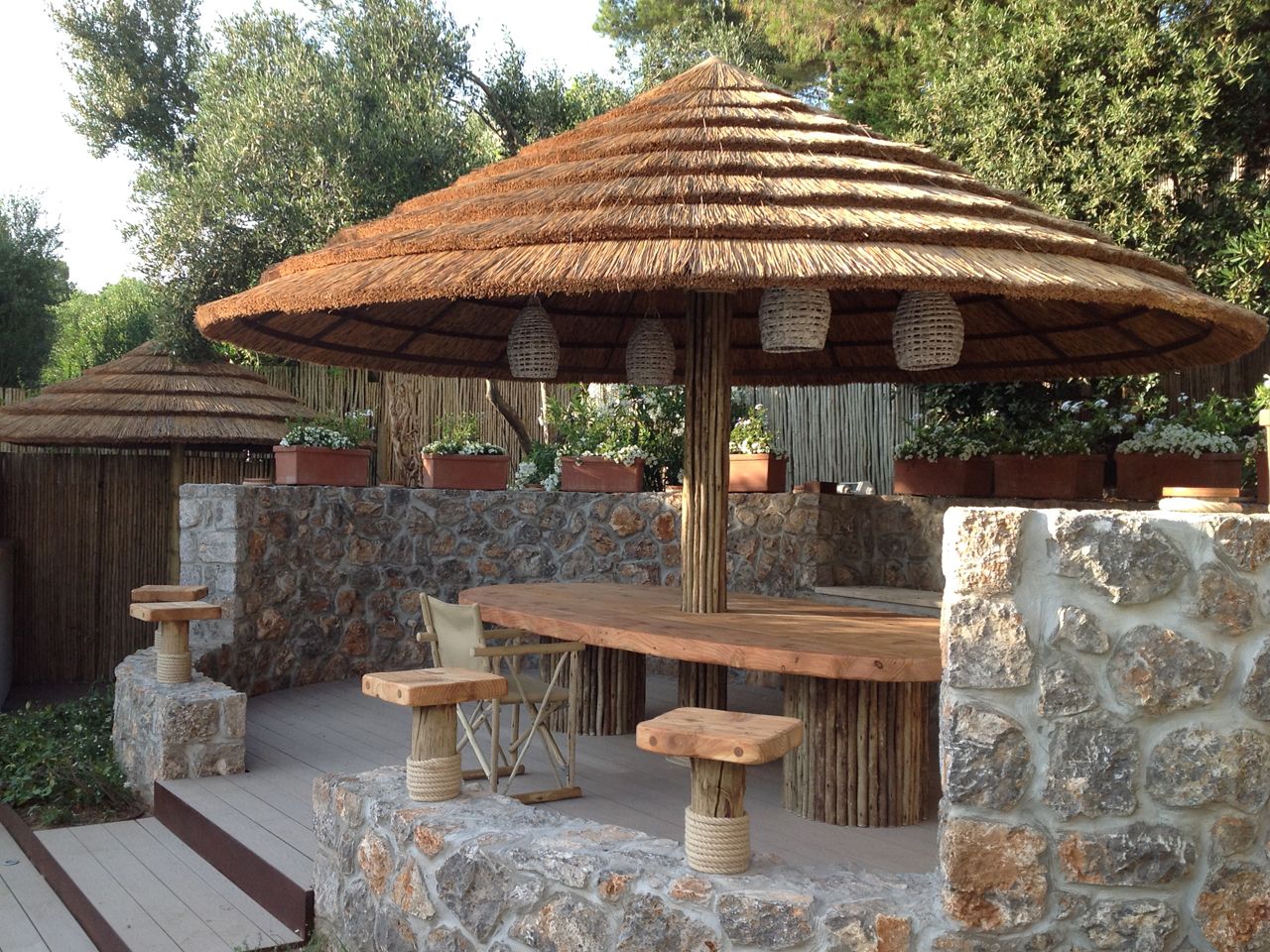 GRENEER OUTDOOR | Round Garden umbrella By AFRICA STYLE