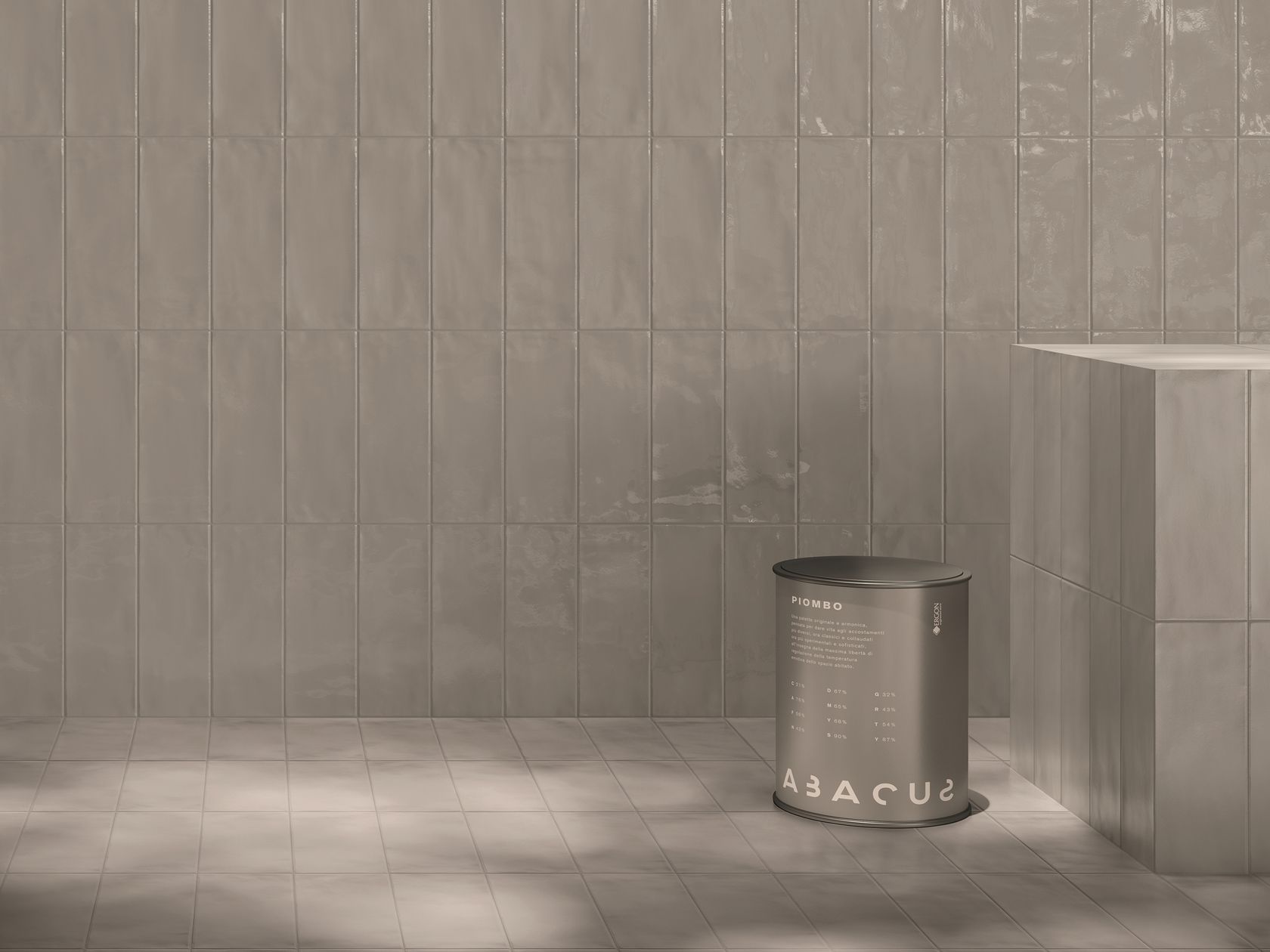 ABACUS PIOMBO wall tiles By Ergon