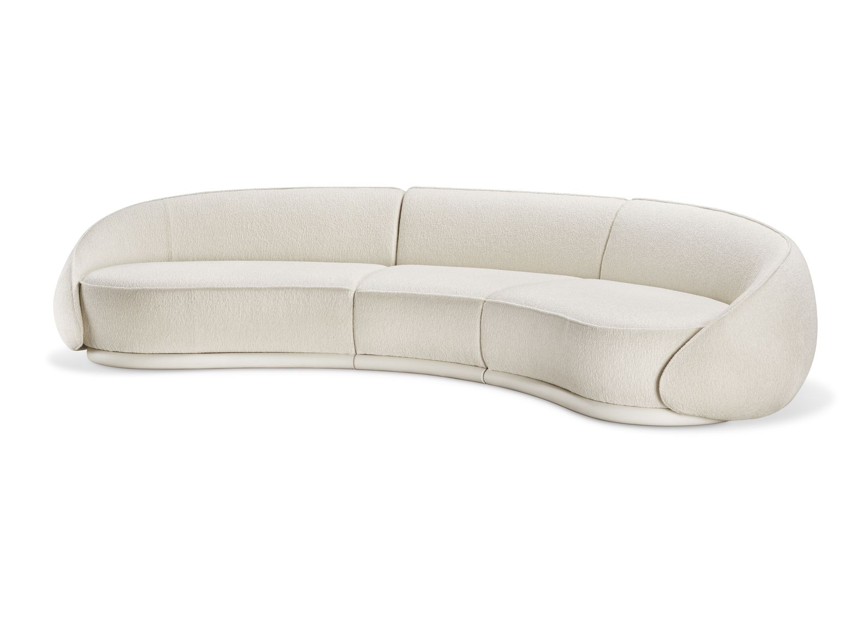 ABBRACCI Curved 4 seater fabric sofa By GHIDINI1961 | design Lorenza ...