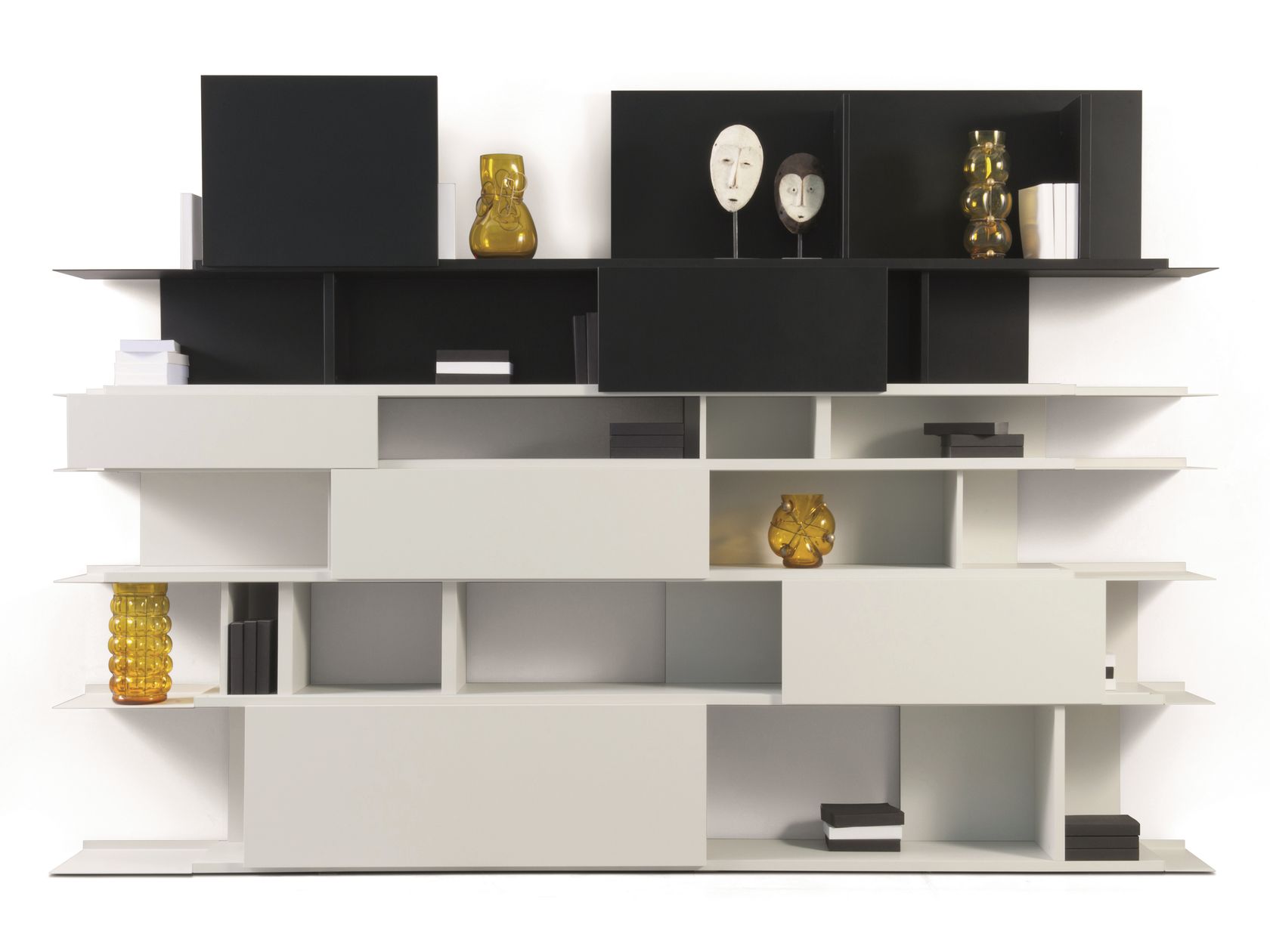Open wall-mounted bookcase ABSTRACT By Roche Bobois design Fritsch ...