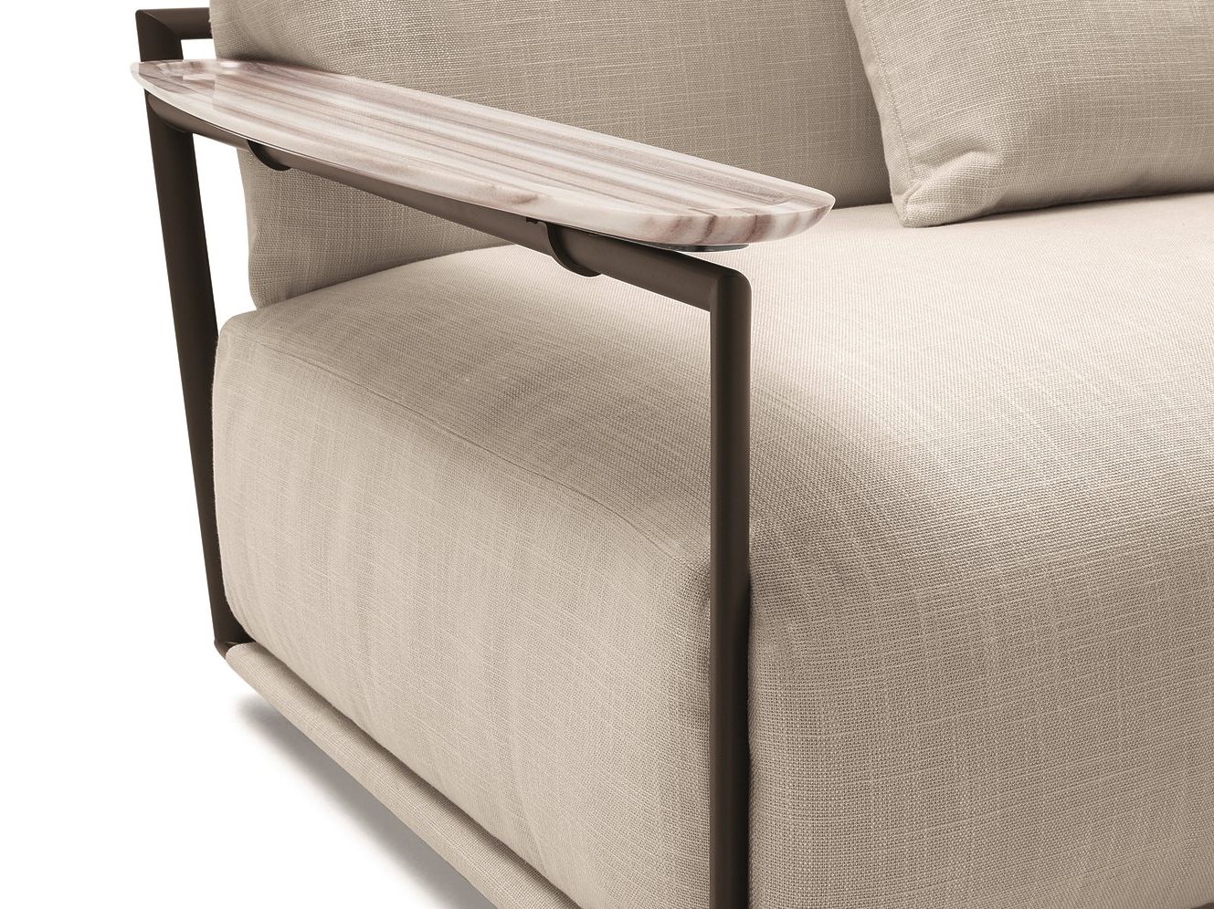 ADAM 2 seater fabric sofa By Giorgetti | design Carlo Colombo