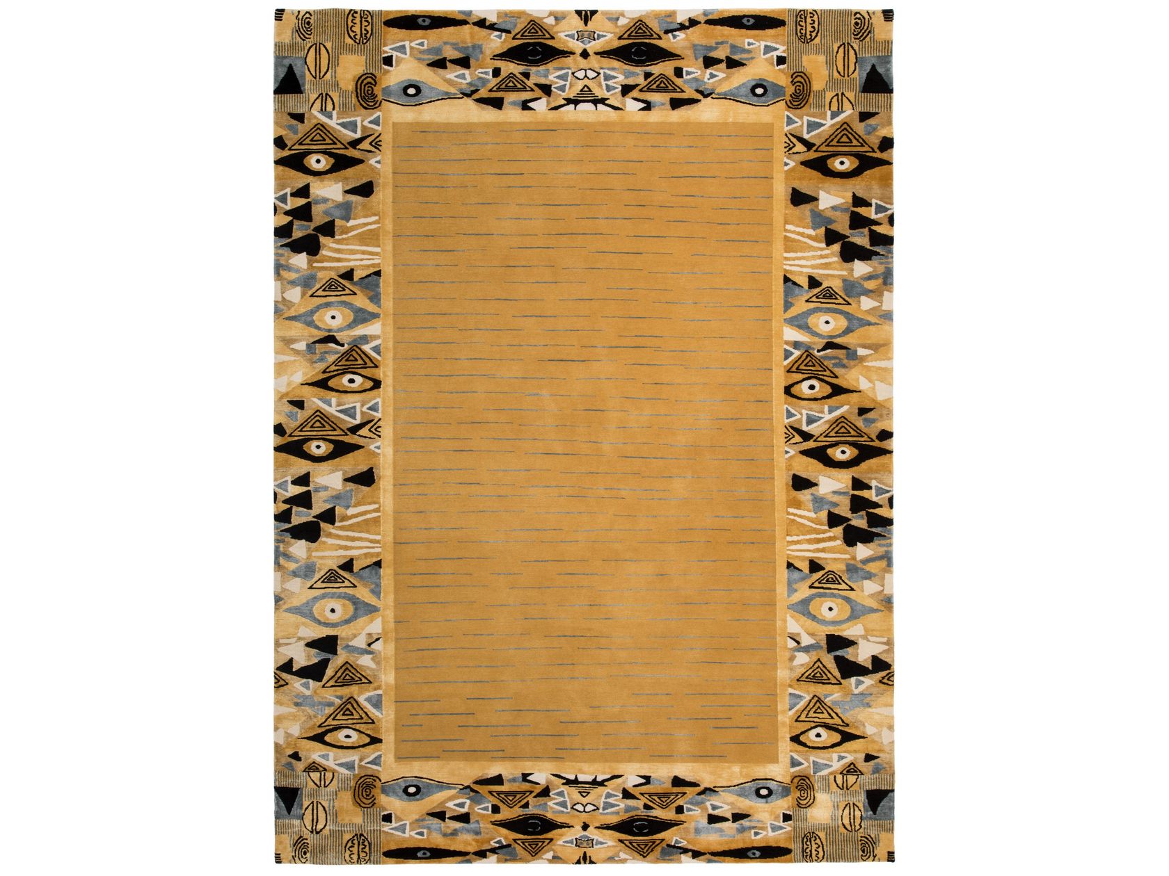 Handmade rectangular New Zealand wool rug ADELE By Classic Rug ...