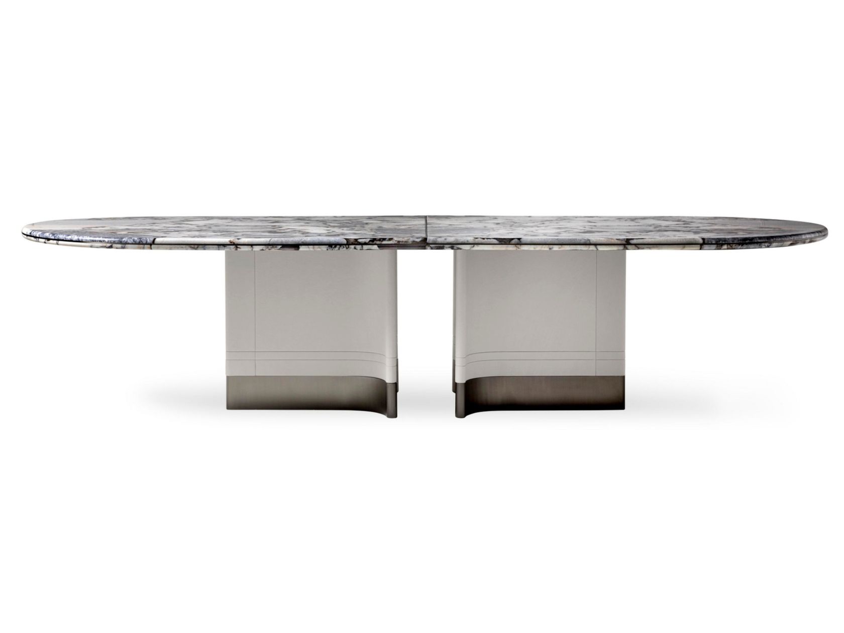 ADONE Oval marble dining table By HESSENTIA