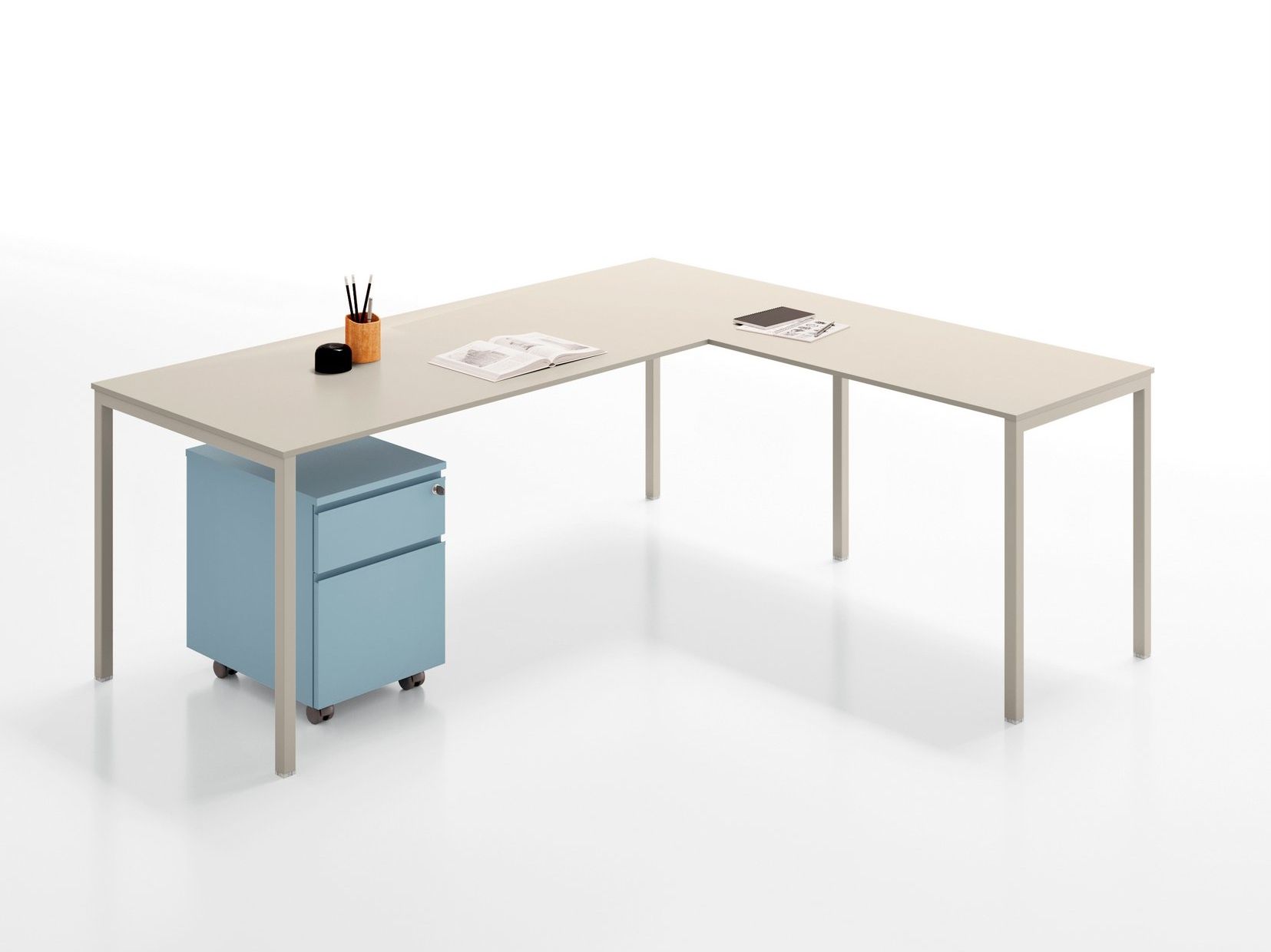 AGILE | L-shaped office desk Agile Collection By Martex