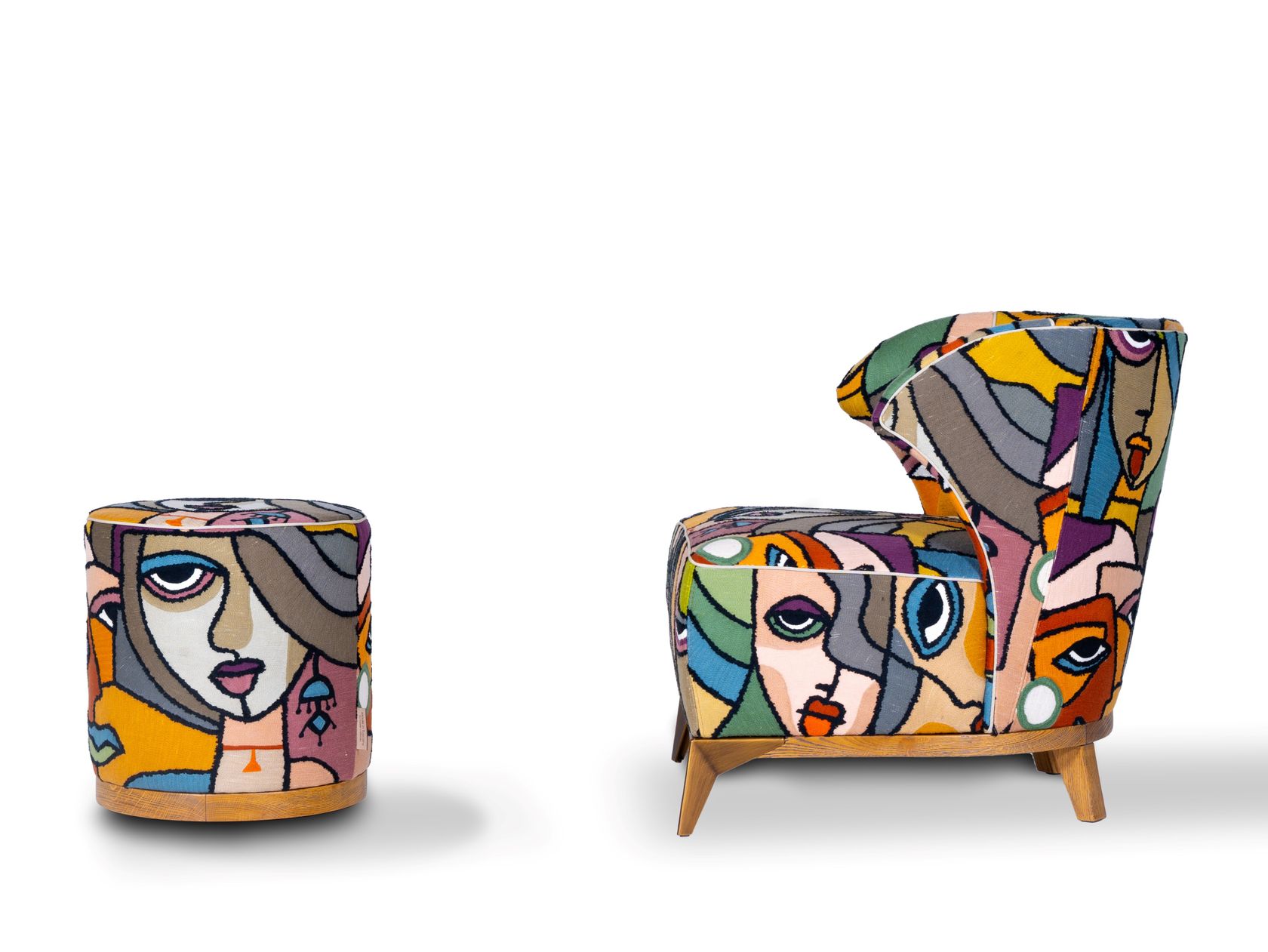 AGOSTINA | Fabric easy chair Fabric easy chair with armrests By ...