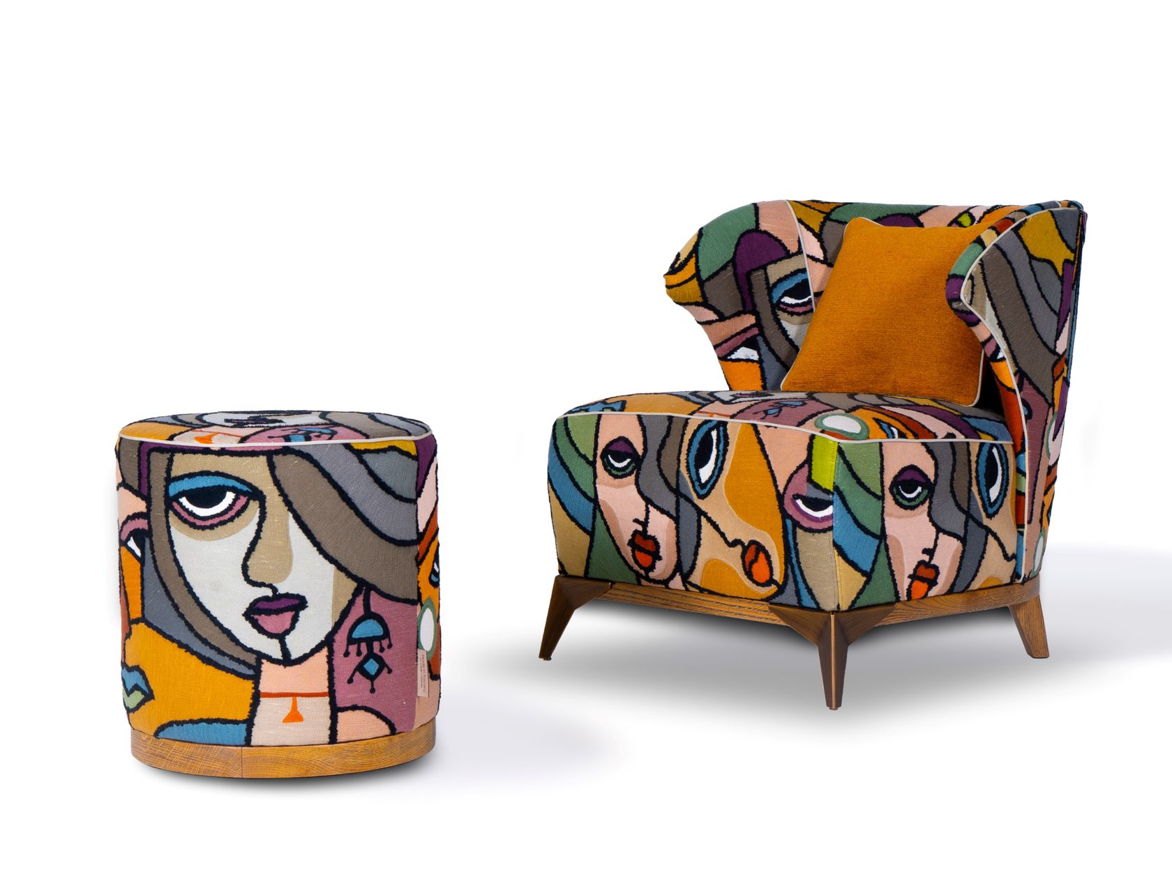 AGOSTINA | Fabric easy chair Fabric easy chair with armrests By ...