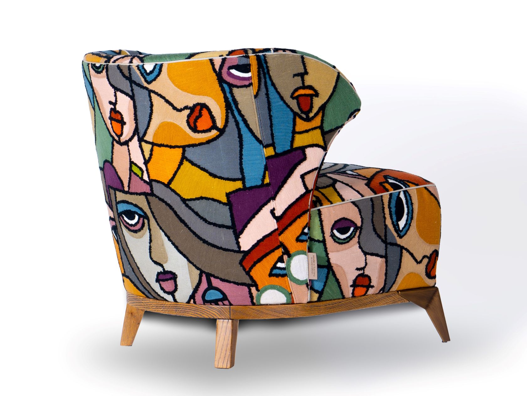 AGOSTINA | Fabric easy chair Fabric easy chair with armrests By ...