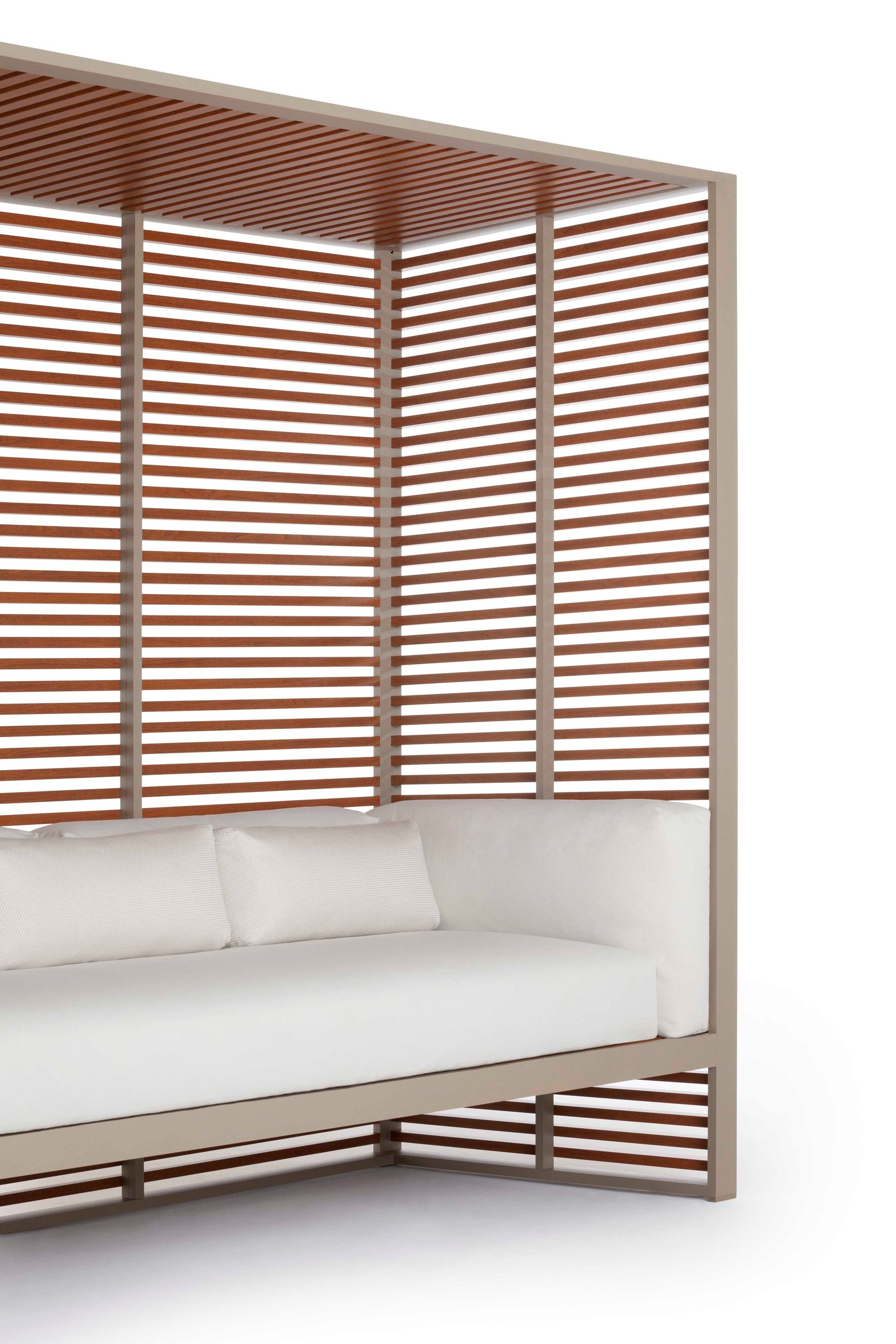 DNA AL FRESCO Canopy teak garden sofa By GANDIABLASCO | design José ...