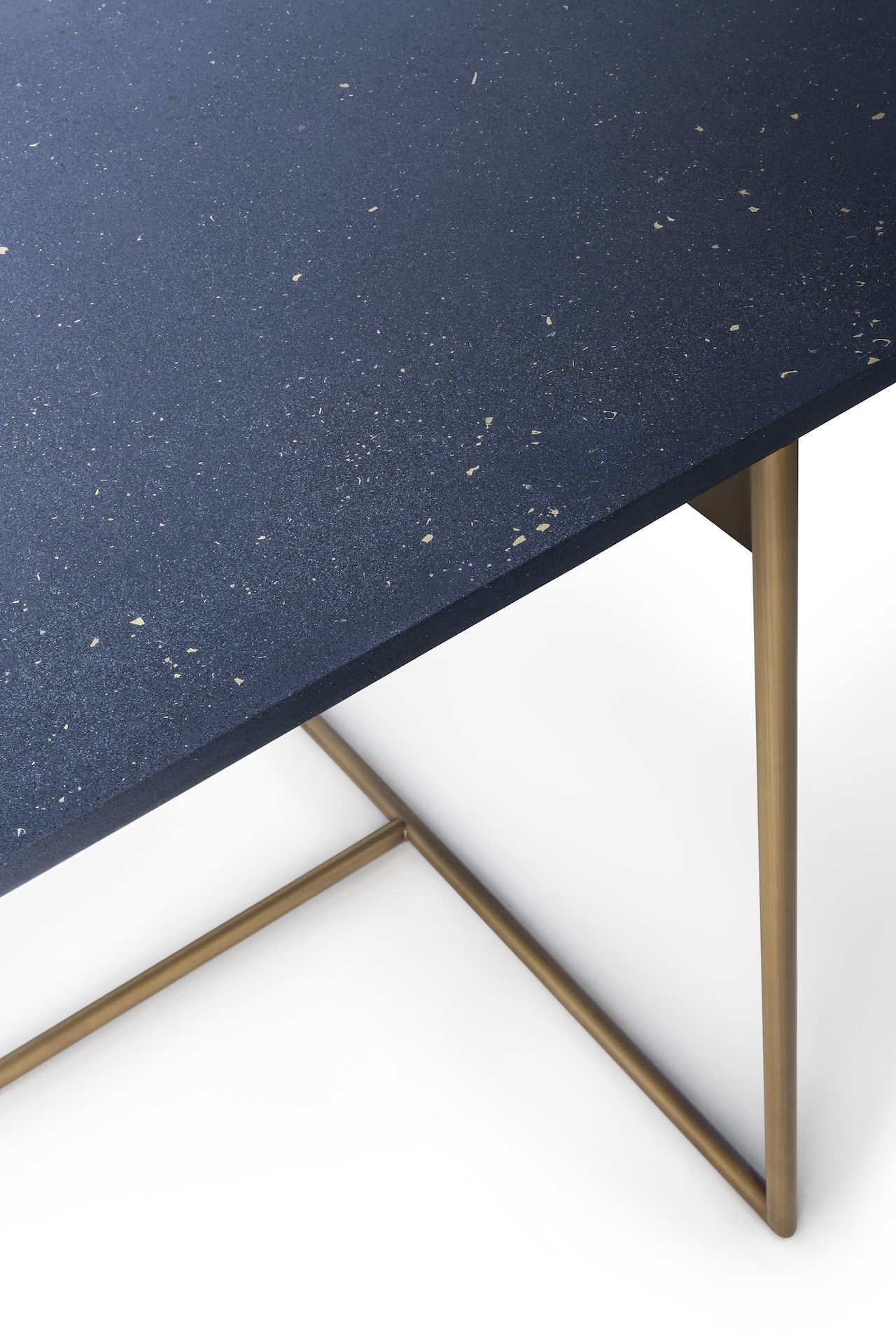 Rectangular reconstructed marble table ALAMO By Lema design David Lopez ...
