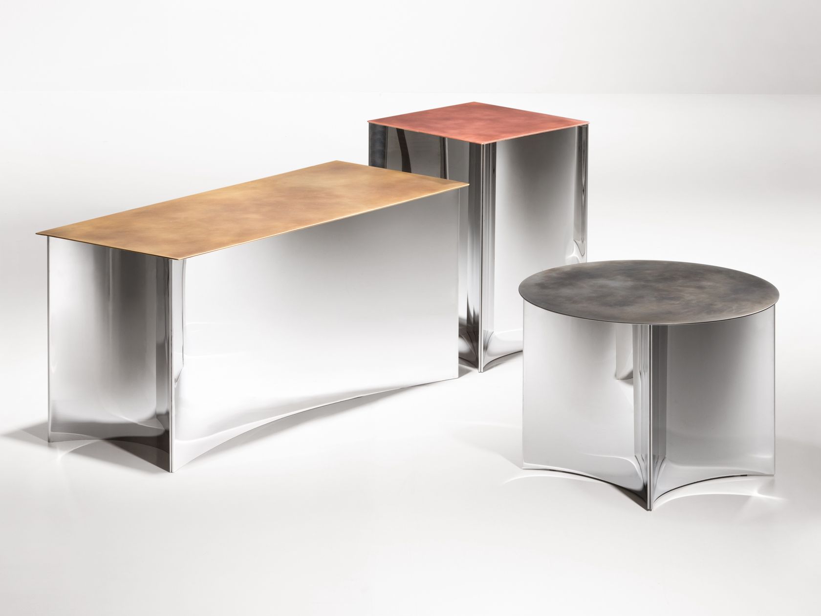 Metal coffee table ALCHEMY By DE CASTELLI design Stormo Studio