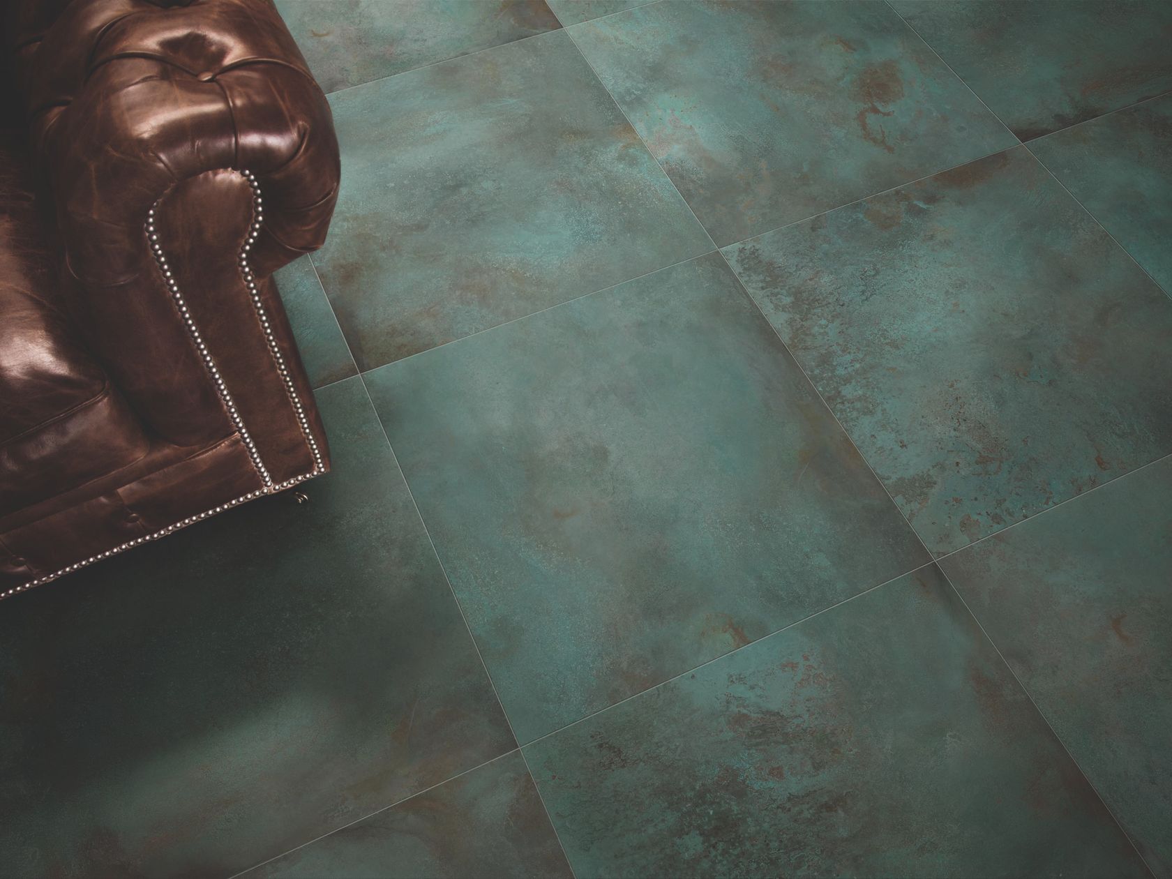 ALCHEMY MINT Porcelain stoneware wall/floor tiles with metal effect By ...