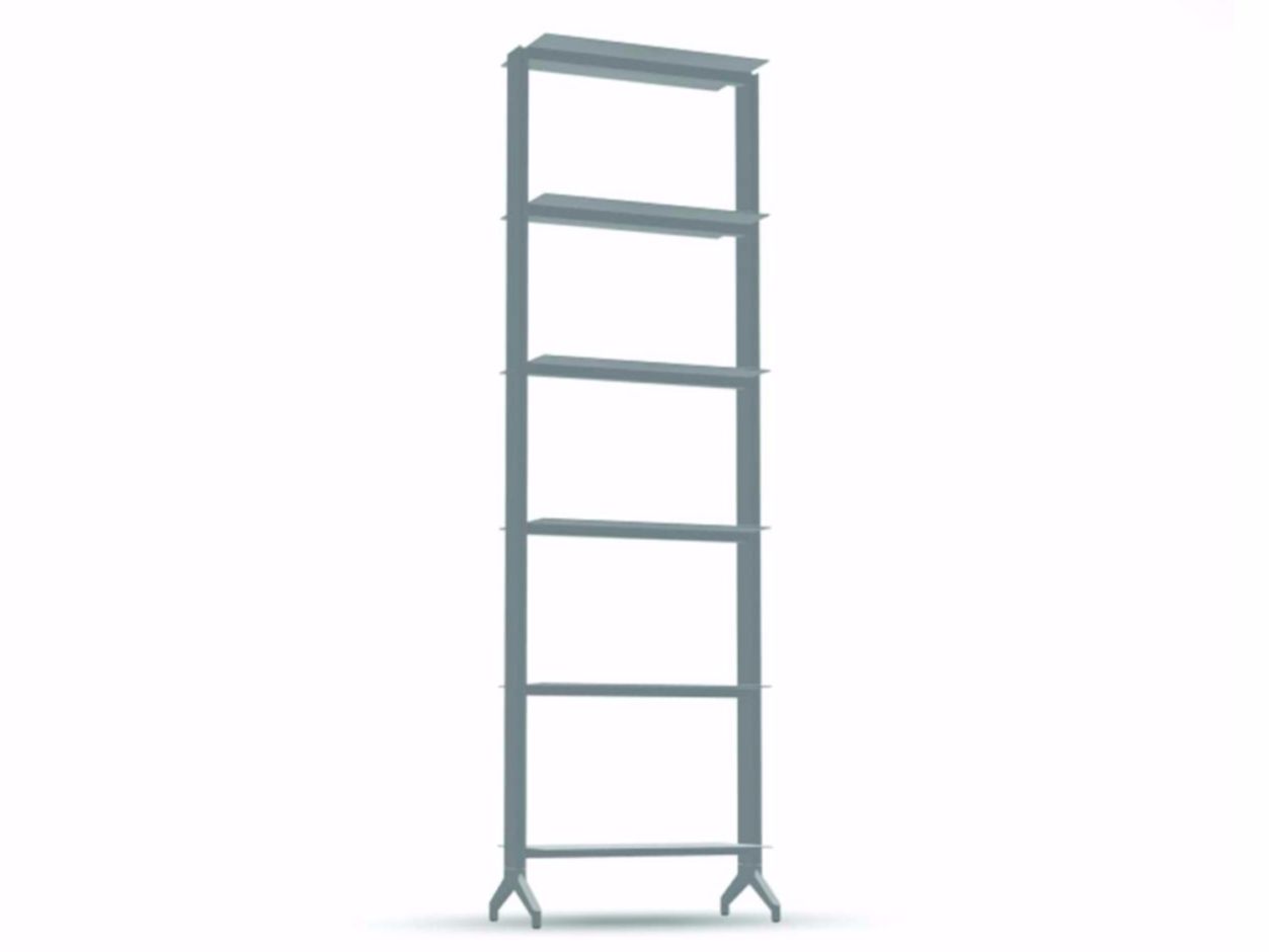 Open modular aluminium bookcase ALINE - T01 Aline Collection By Alias design Dante Bonuccelli