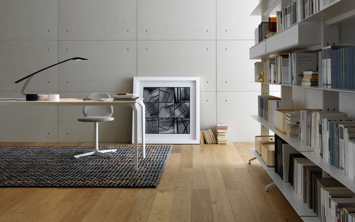 Open modular aluminium bookcase ALINE - T01 Aline Collection By Alias design Dante Bonuccelli