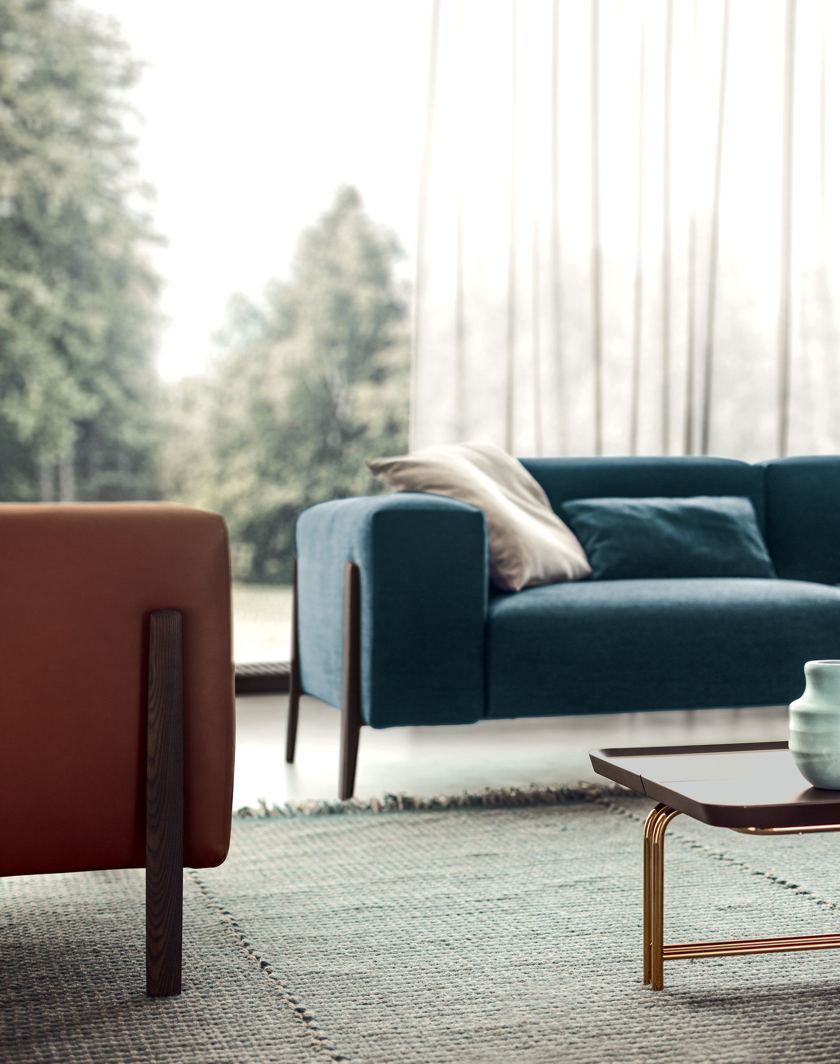 Sectional fabric sofa ALL-IN By PIANCA design CMP Design