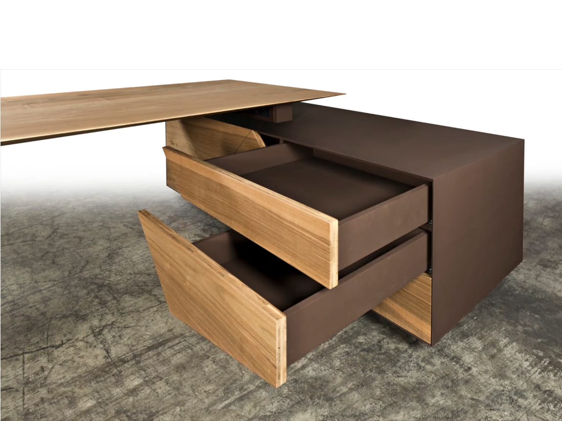 CP LAB DESIGN Rectangular wooden writing desk with drawers By CP ...