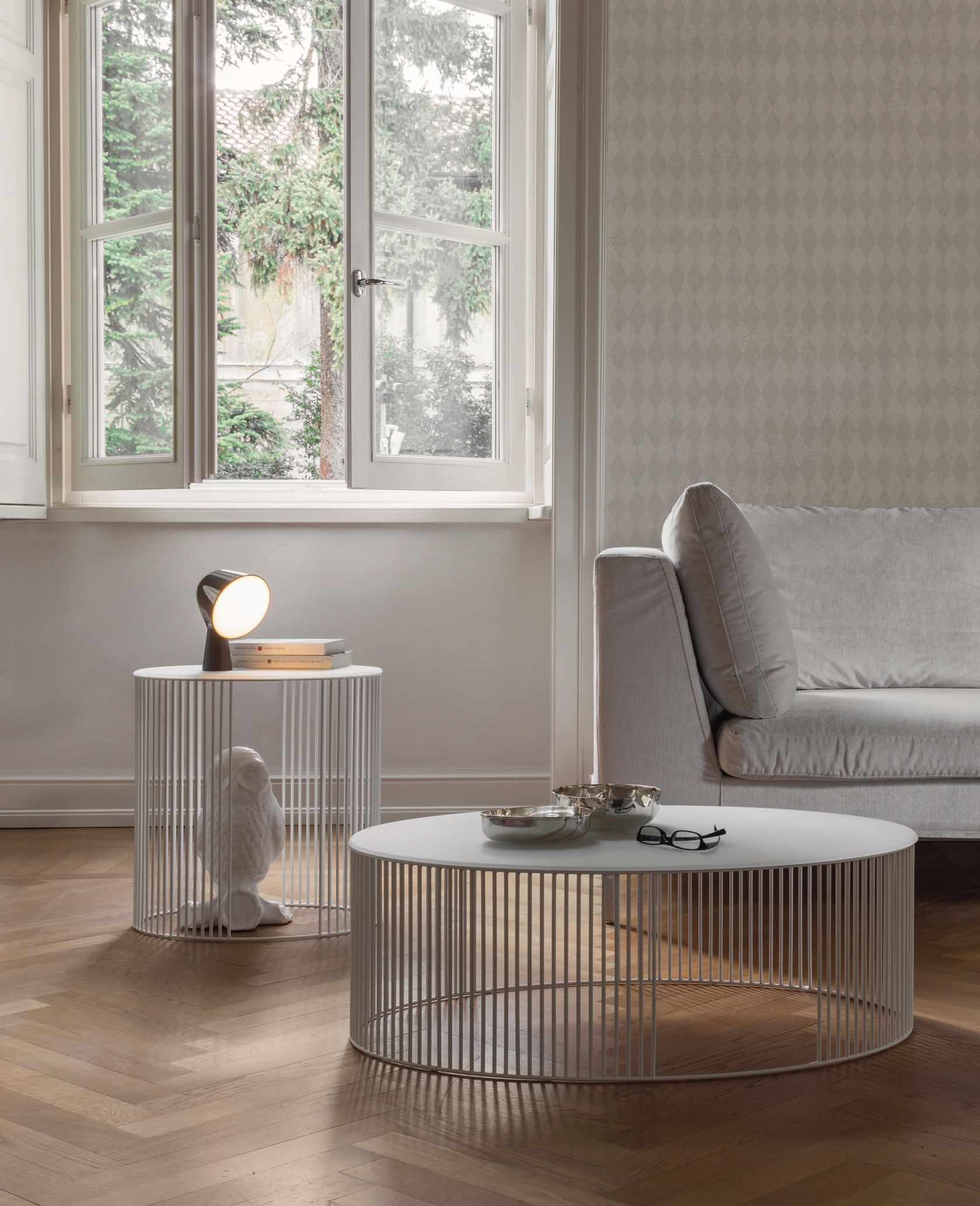 ANDRA Oval metal coffee table with glass top By Tonin Casa | design ...