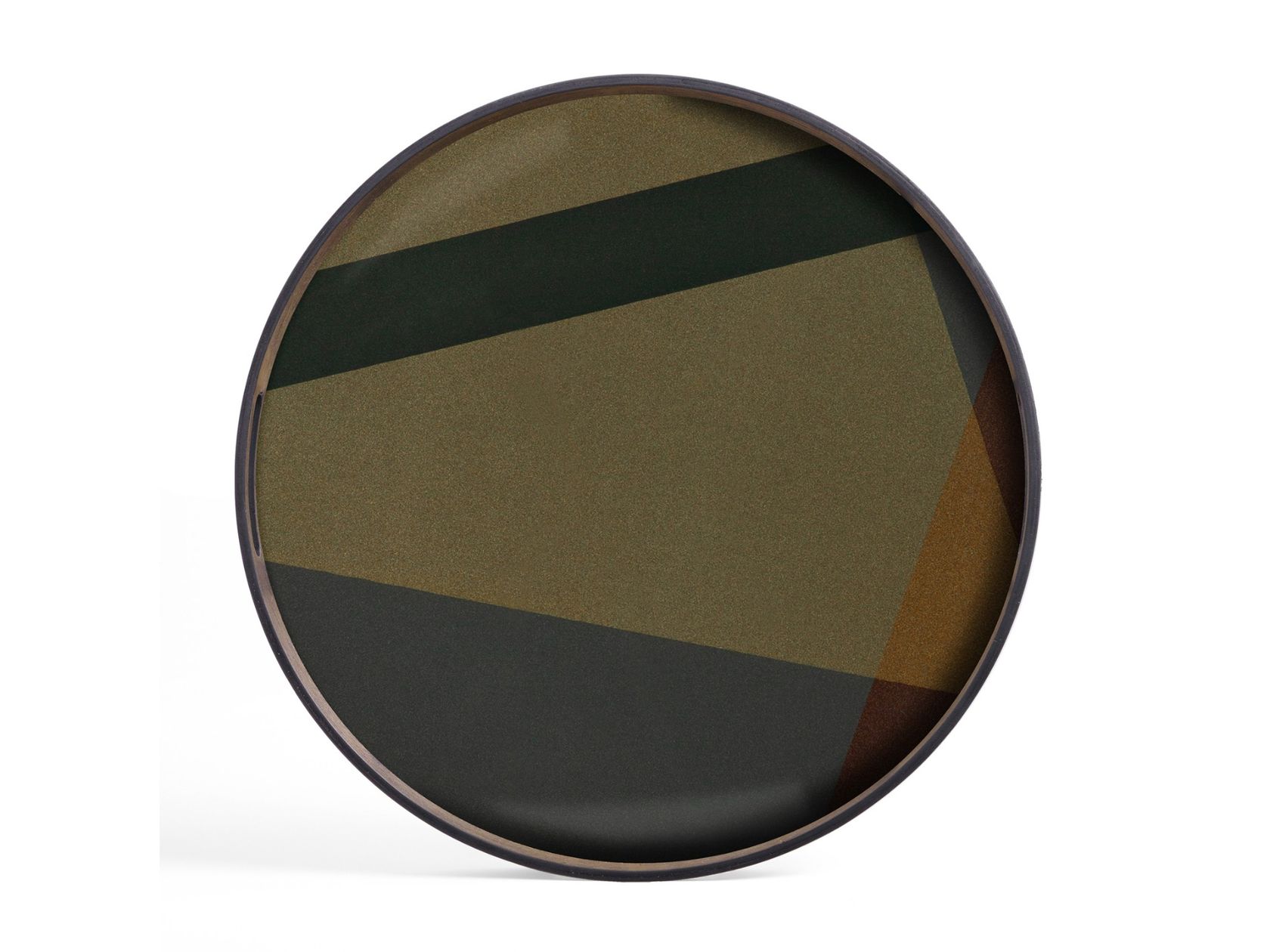 ANGLE GLASS | Round tray By Ethnicraft design Dawn Sweitzer