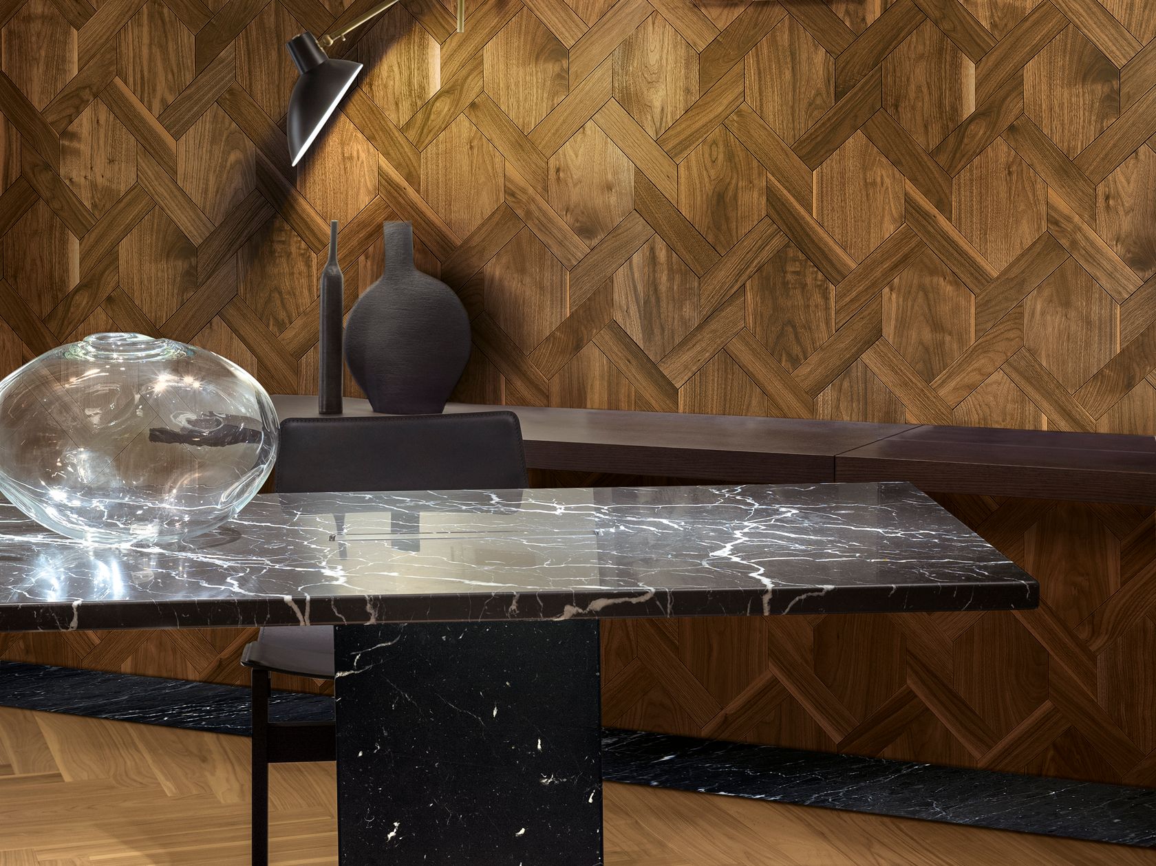 ANTICO ASOLO FORME Walnut wall tiles By CP Parquet