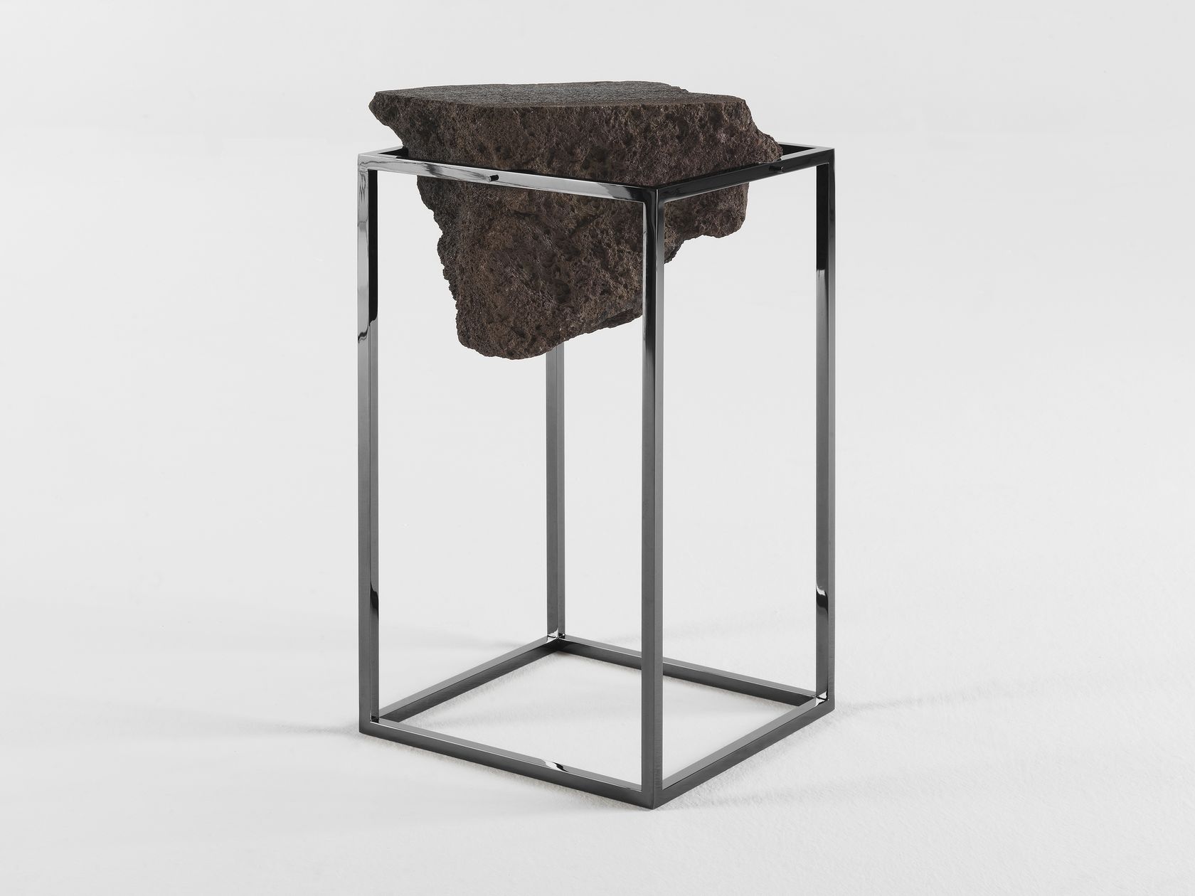 Lava stone coffee table and metal structure ANTIVOL By JCP UNIVERSE ...