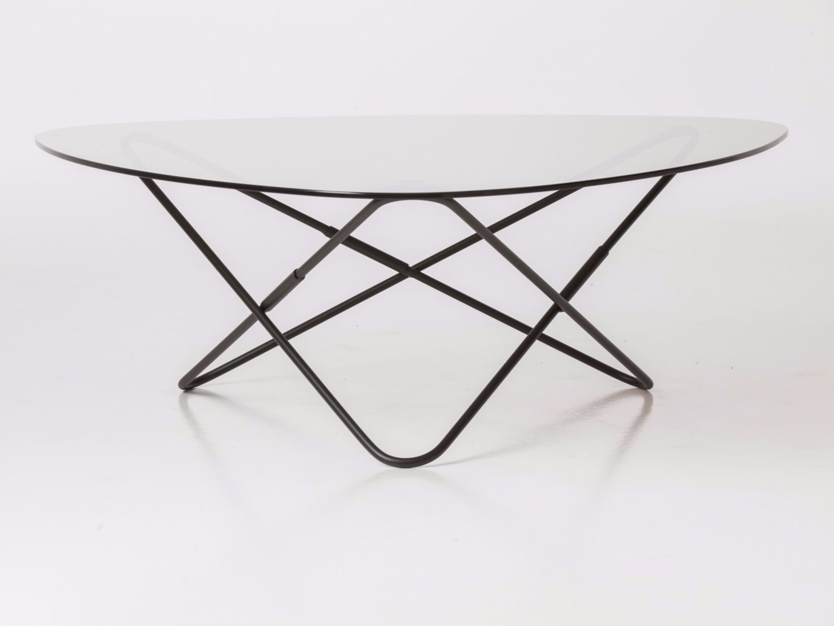 Low glass coffee table AO Tables Collection By AIRBORNE