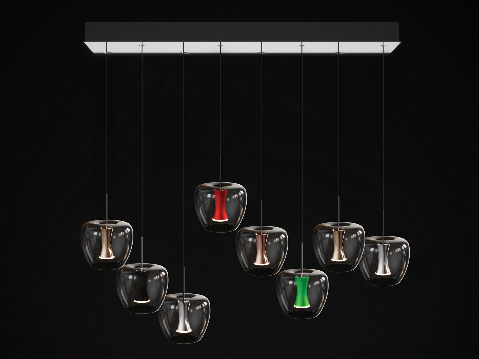 APPLE MOOD SMALL CANOPY pendant lamp By Quasar