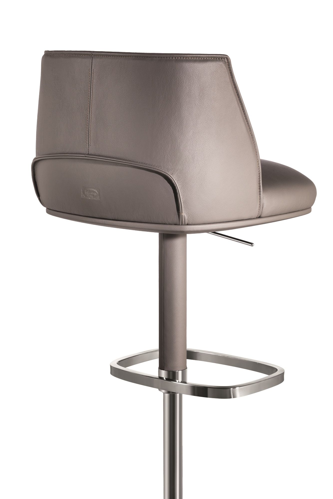 THE COLLECTION - TABLES AND CHAIRS High height-adjustable leather stool ...