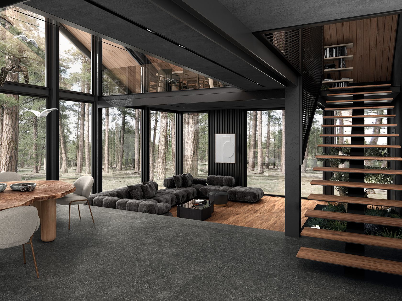 ARDENAS ANTRACITA Outdoor floor tiles By Exagres