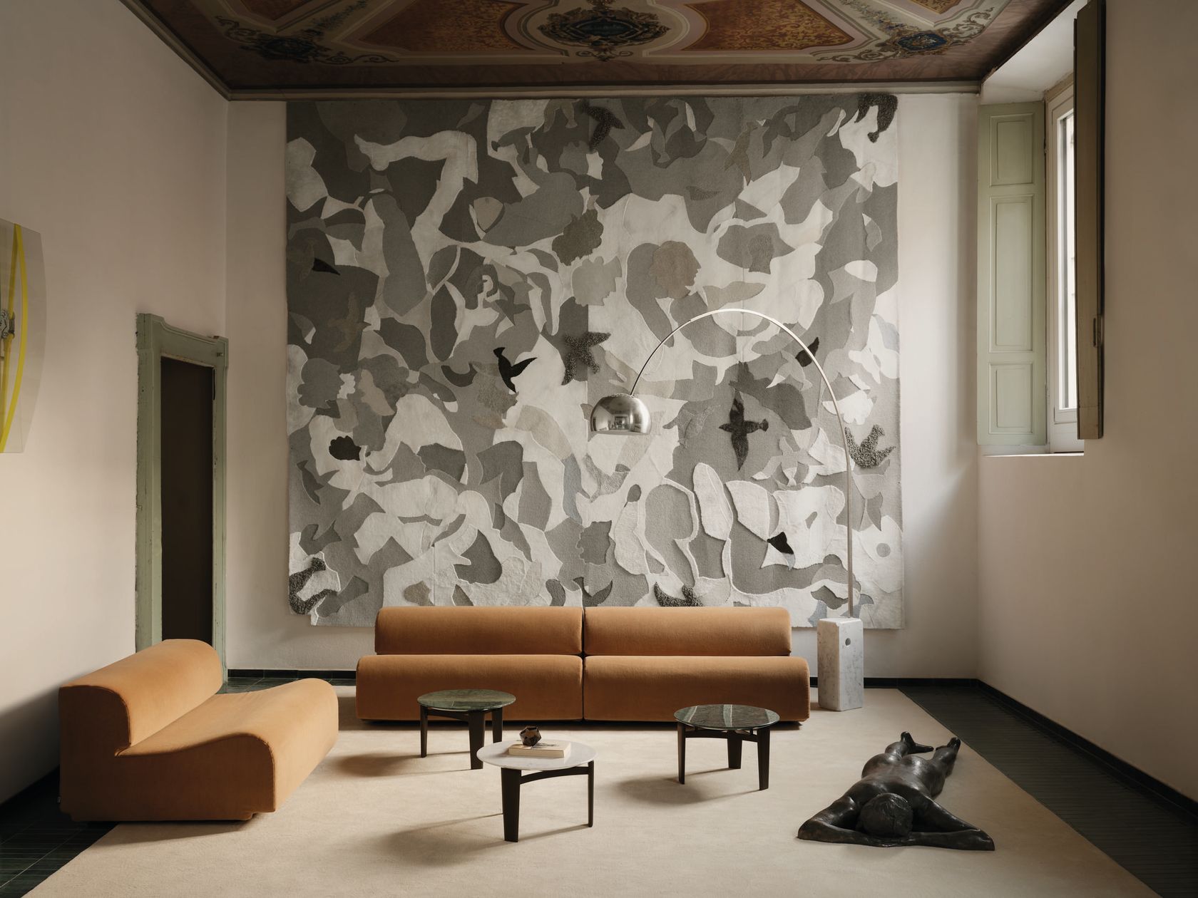 BOBO Fabric sofa By arflex | design Cini Boeri