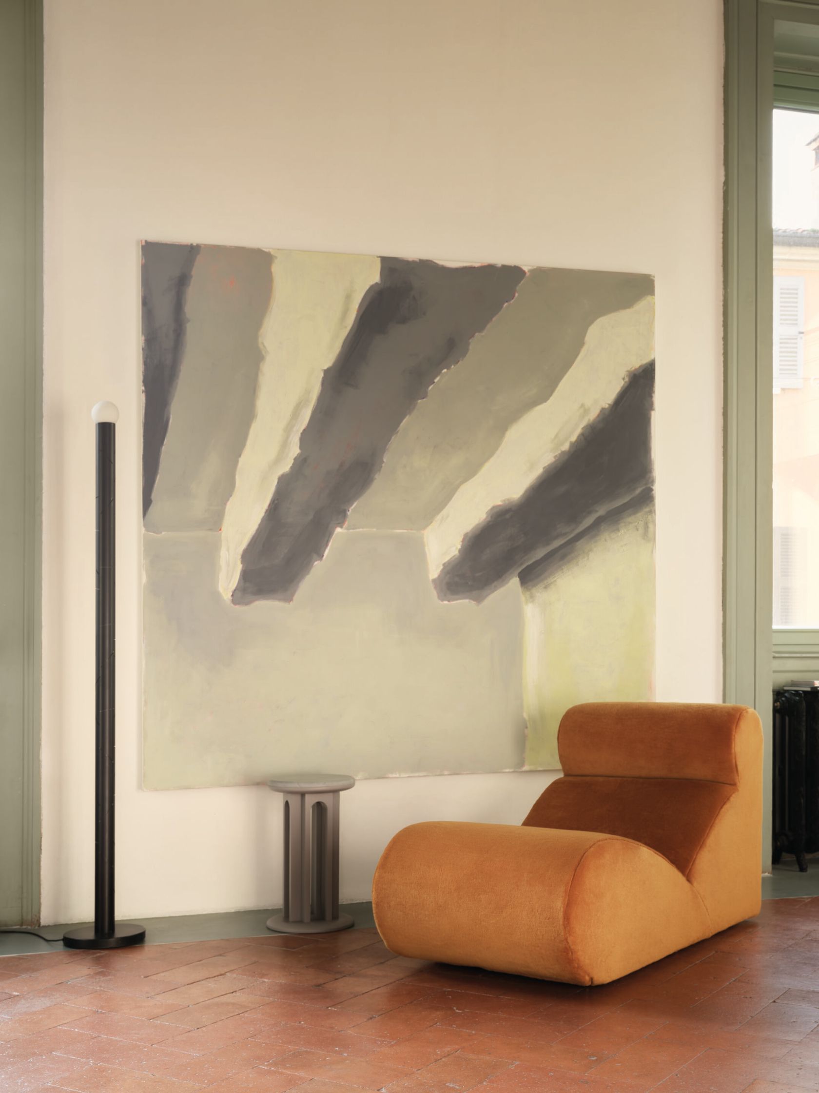 BOBORELAX Fabric armchair with headrest By arflex | design Cini Boeri