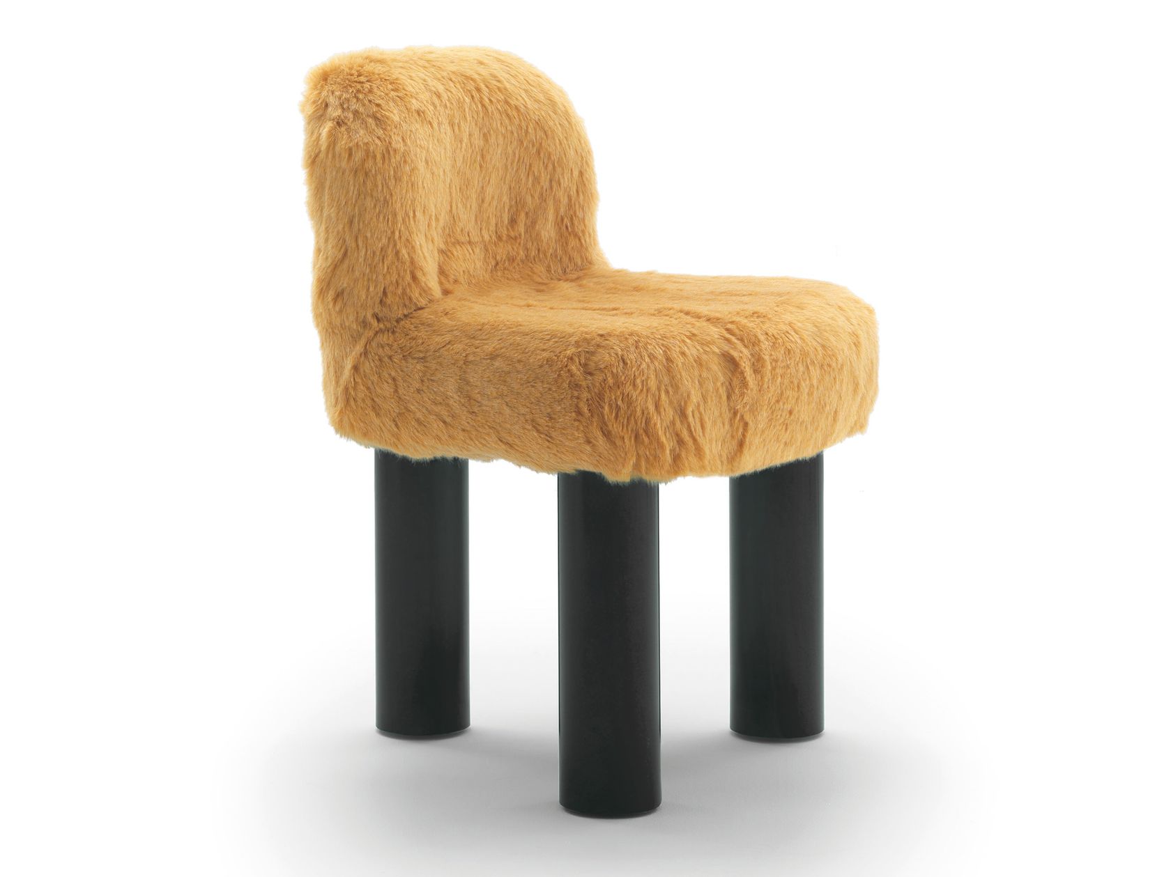 BOTOLO HIGH Upholstered fur easy chair By arflex | design Cini Boeri